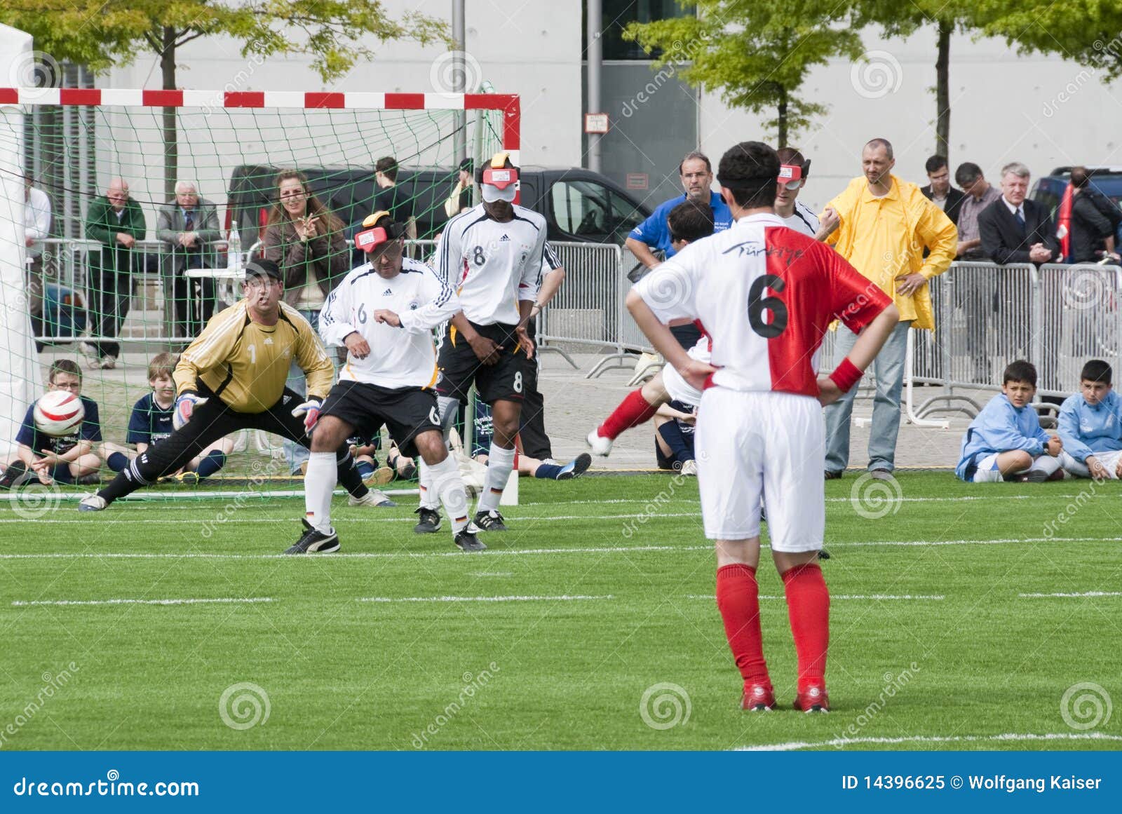 Blind soccer match editorial image. Image of person, activity - 14396625
