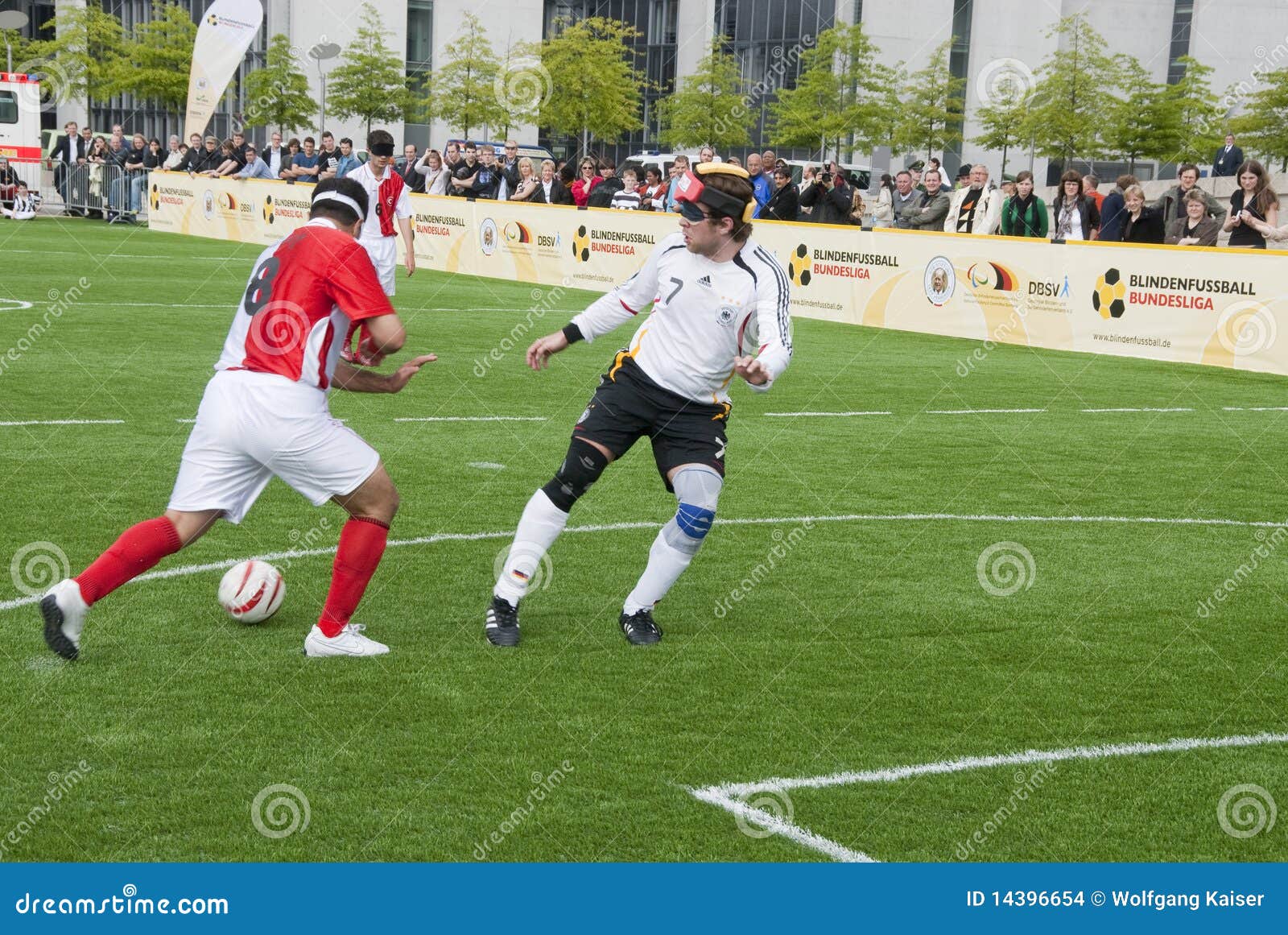 Blind soccer match editorial stock image. Image of blind - 14396654