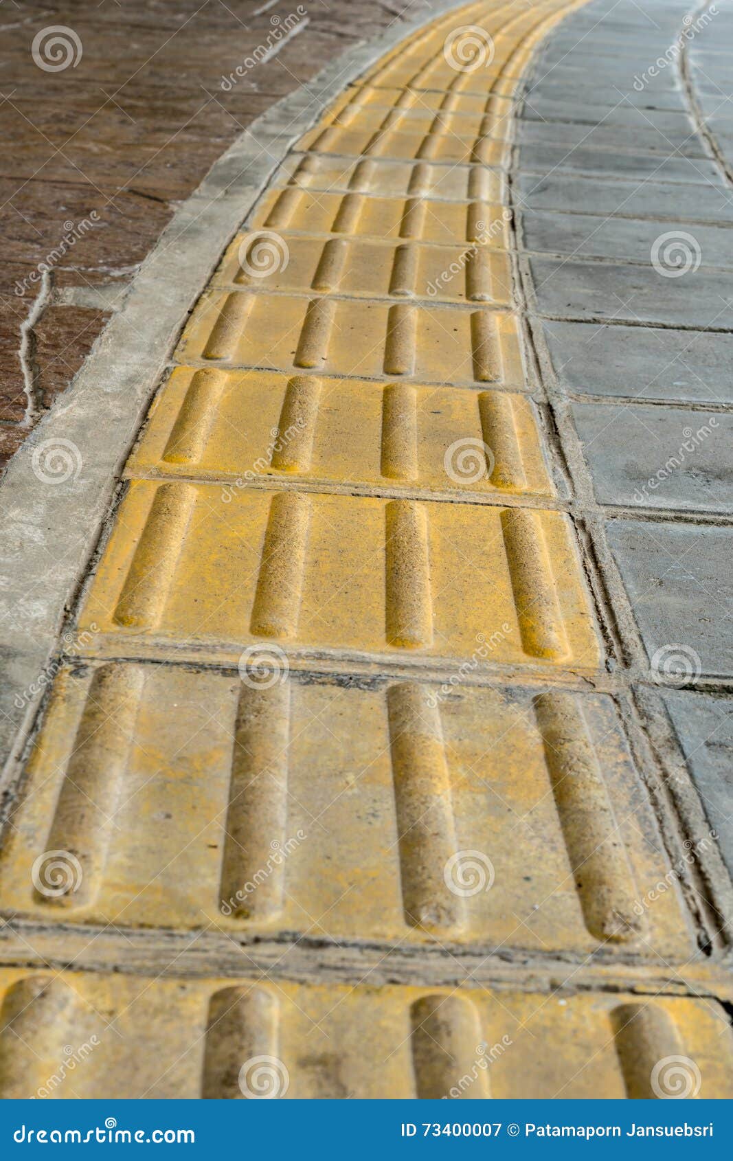 Blind tactile way stock image. Image of blind, footpath - 73400007