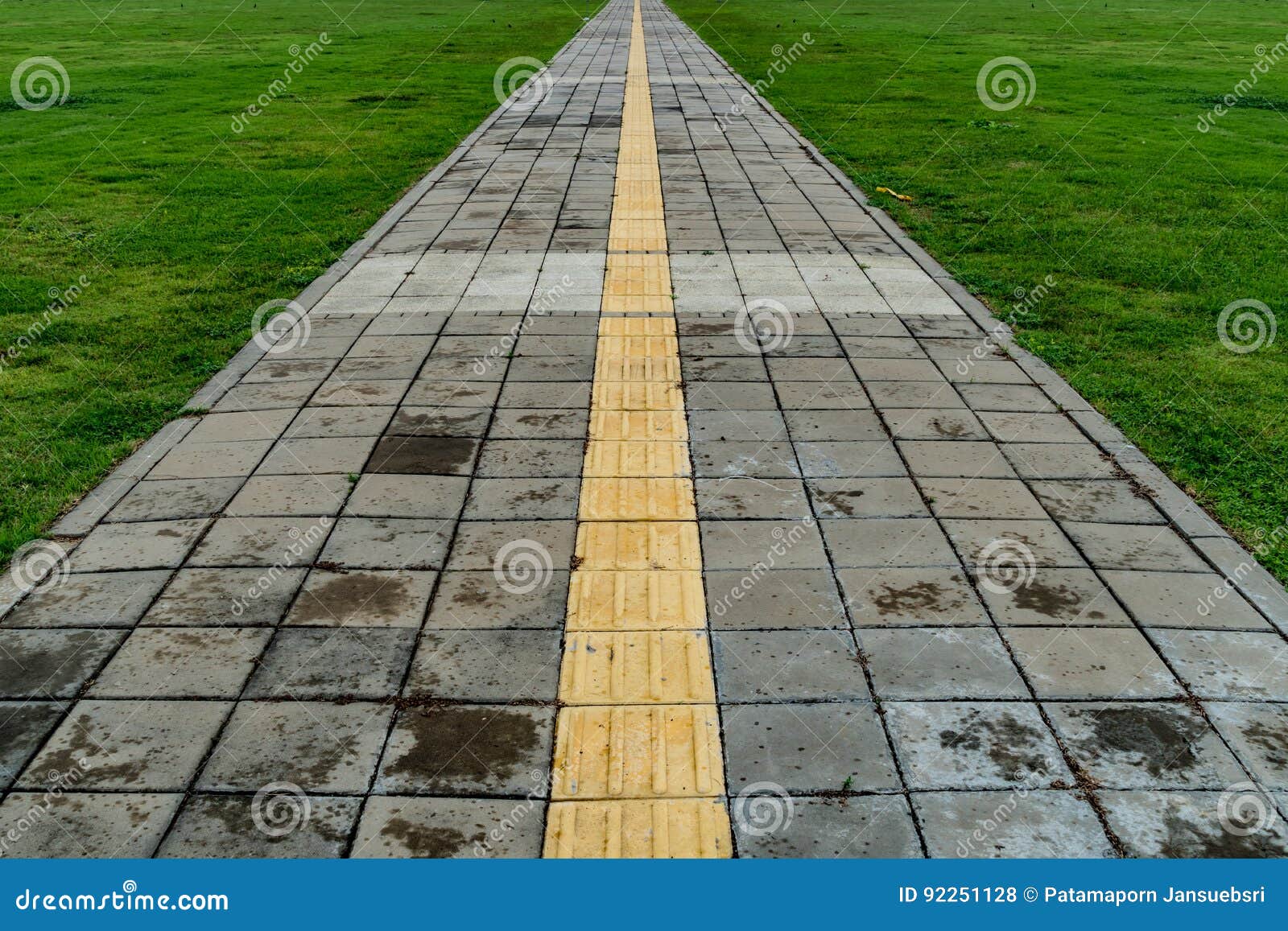 Blind tactile way stock photo. Image of help, path, direction - 92251128