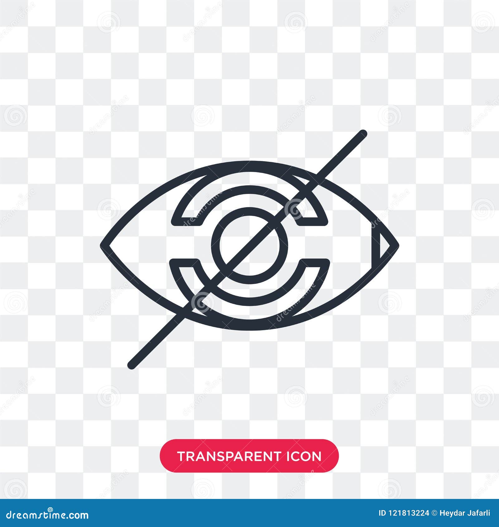 Blind Vector Icon Isolated on Transparent Background, Blind Logo Design ...