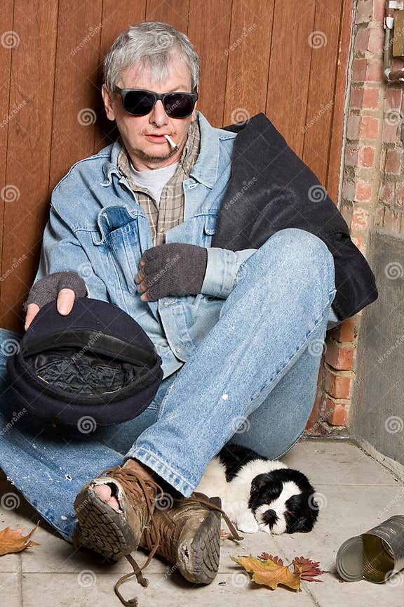 Blinde bedelaar stock afbeelding. Image of wanhopig, haveloos - 3959217