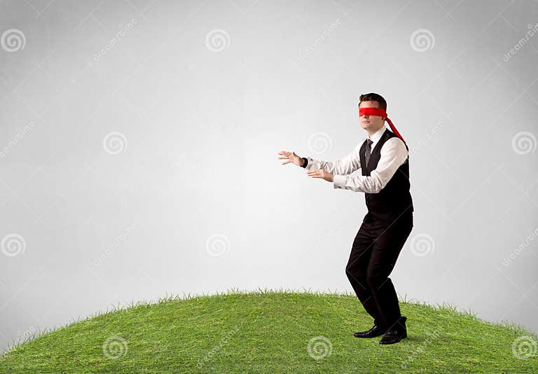 Blindfolded Businessman Concept Stock Image - Image of eyes ...