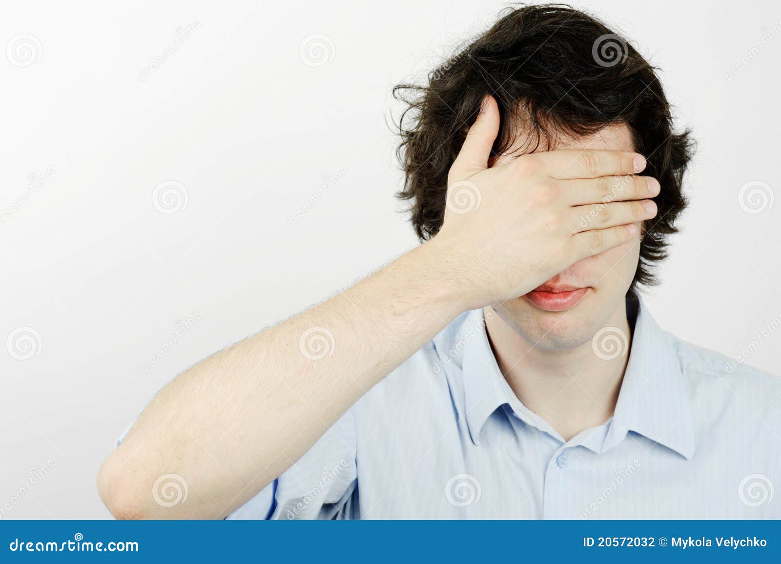Blindness stock photo. Image of finger, blind, hand, portrait - 20572032