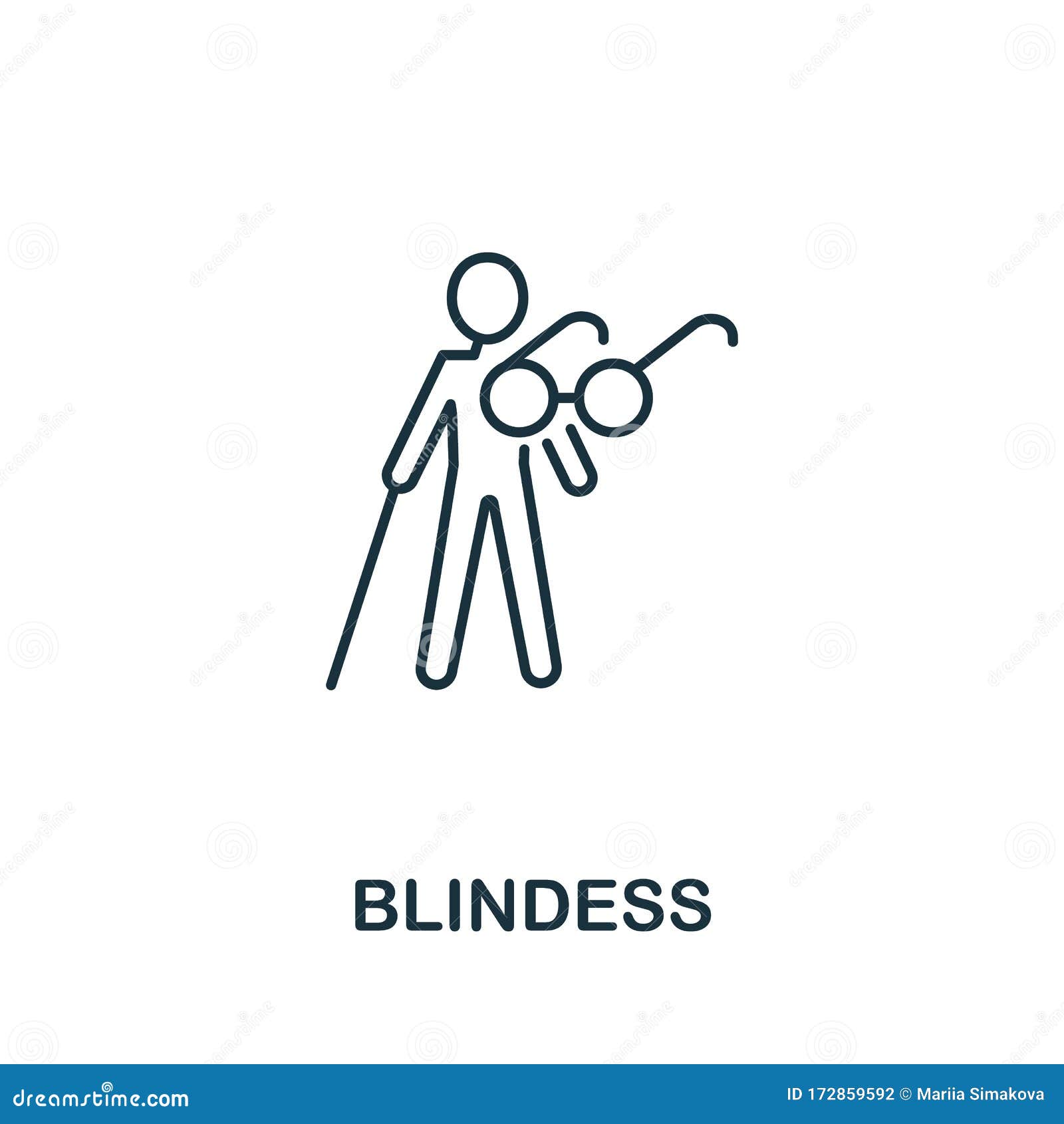 Blindness Icon. Element Of Eye Care Icon For Mobile Concept And Web ...