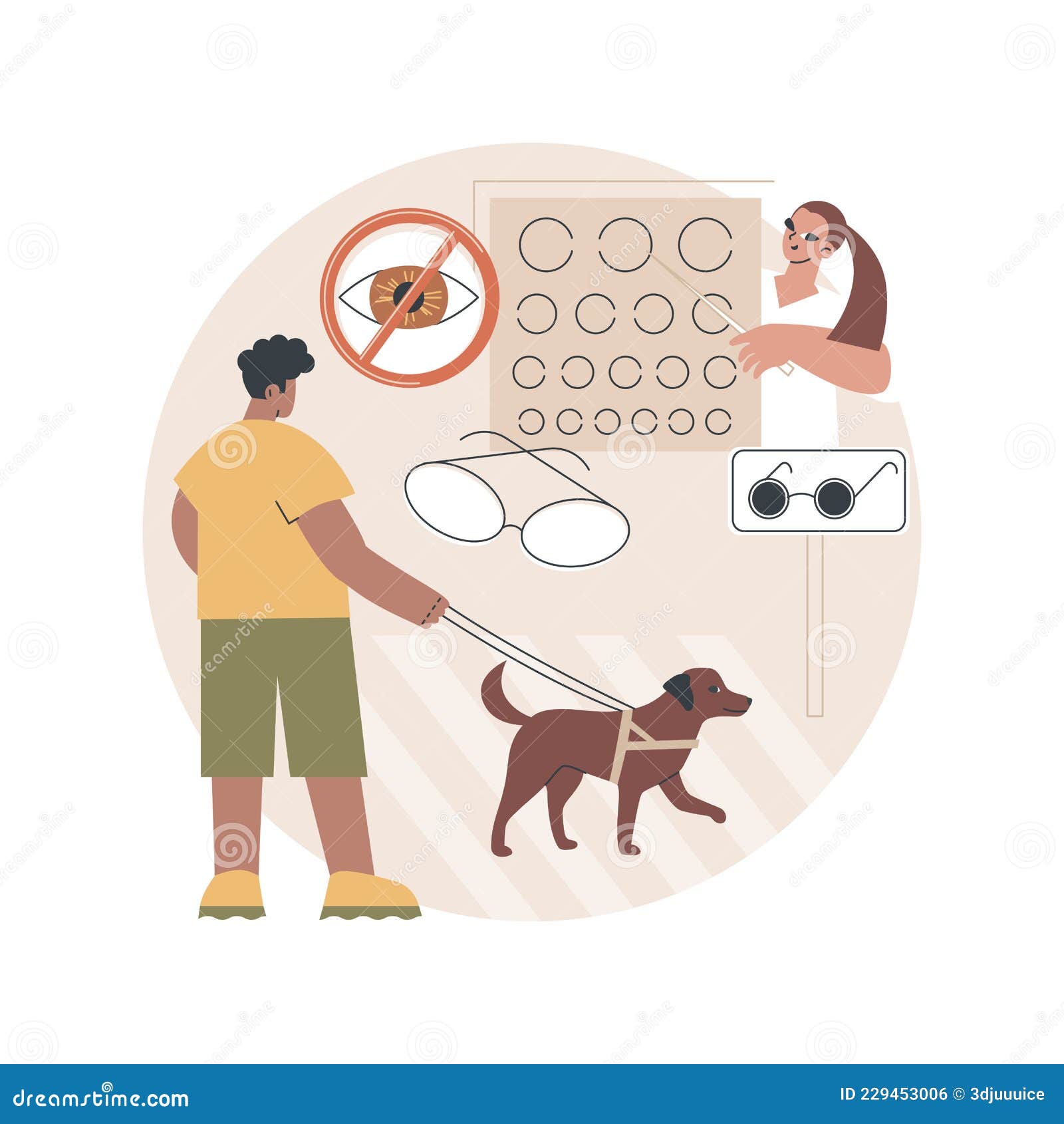 Blindness and Vision Loss Abstract Concept Vector Illustration. Stock ...