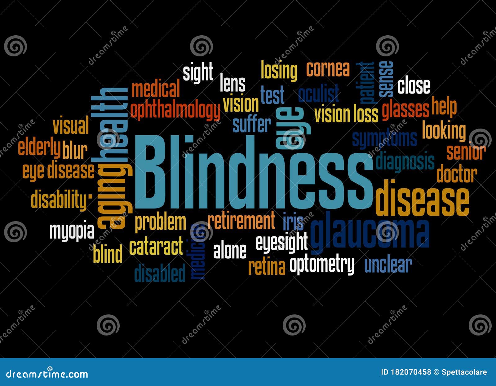 Blindness Word Cloud Concept Stock Photography | CartoonDealer.com ...