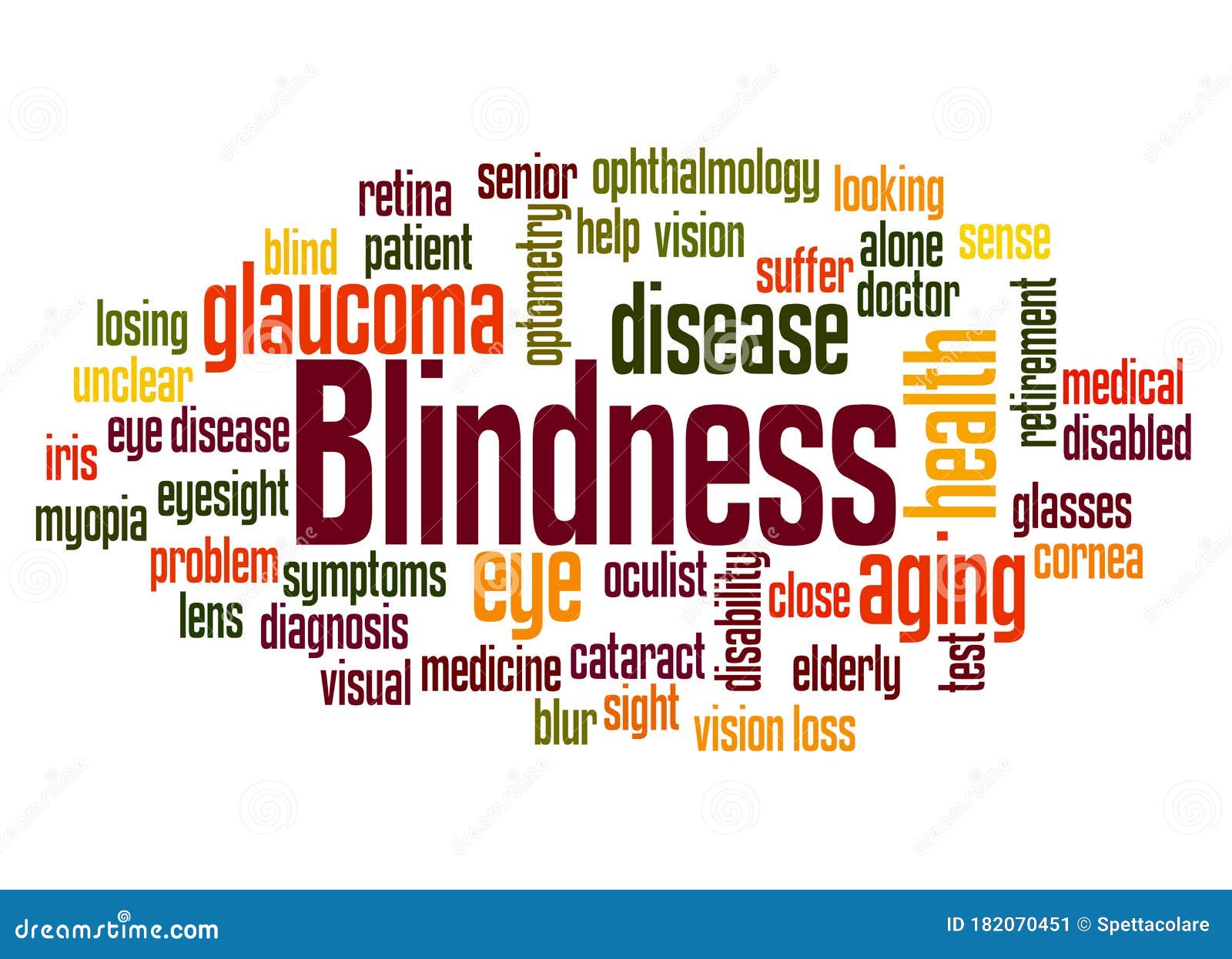 Blindness Word Cloud Concept Stock Photography | CartoonDealer.com ...