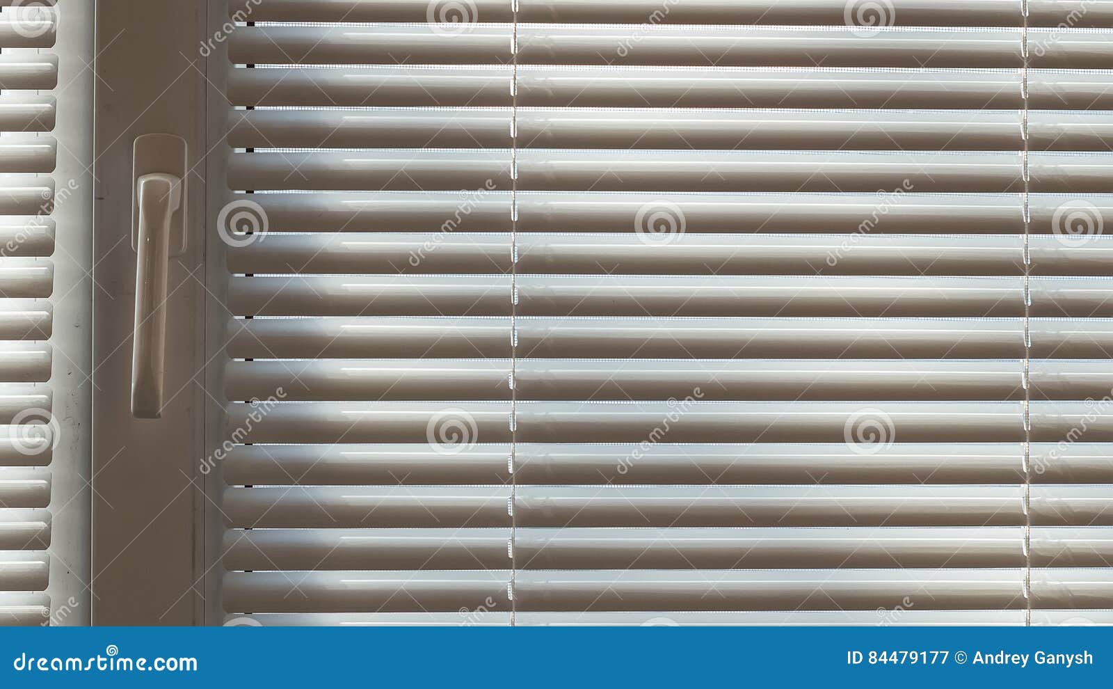 Blinds and Closed Window on the Sunny Day Stock Image - Image of ...