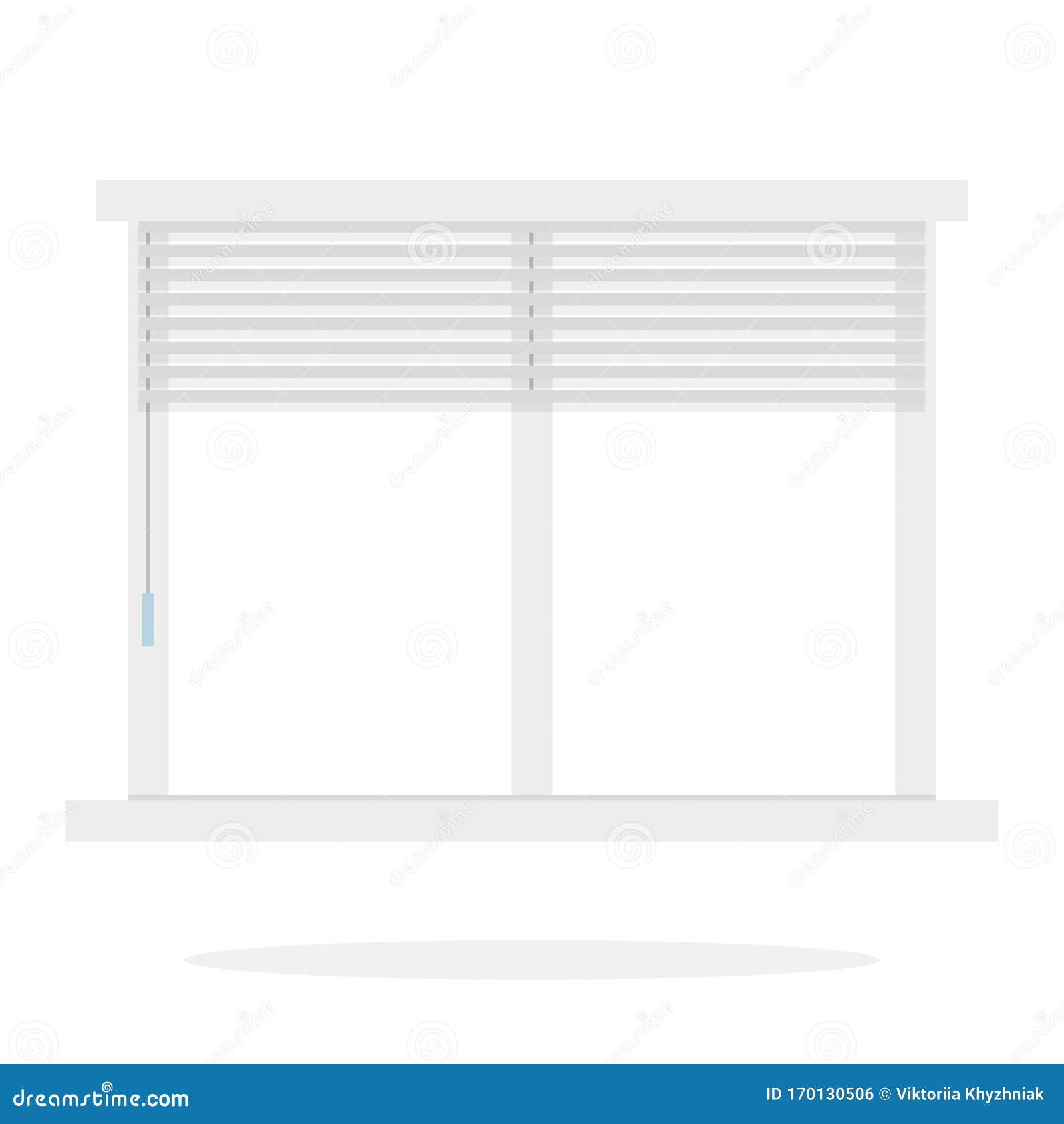 Blinds on the window stock vector. Illustration of hotel - 170130506