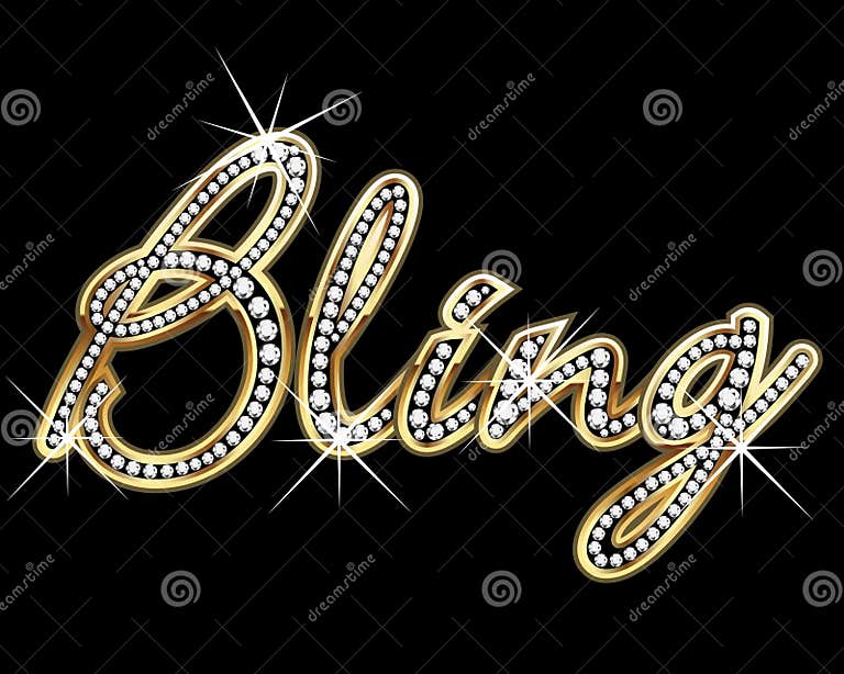 Bling bling gold vector stock vector. Illustration of culture - 24435990