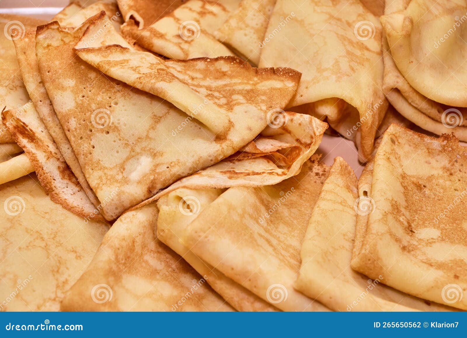 Blini (Russian Crepes) Served on a Dish Stock Photo - Image of ...