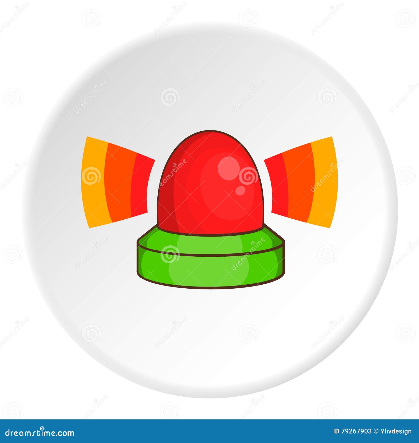 Blinkersymbol, Tecknad Filmstil Vektor Illustrationer - Illustration av ...