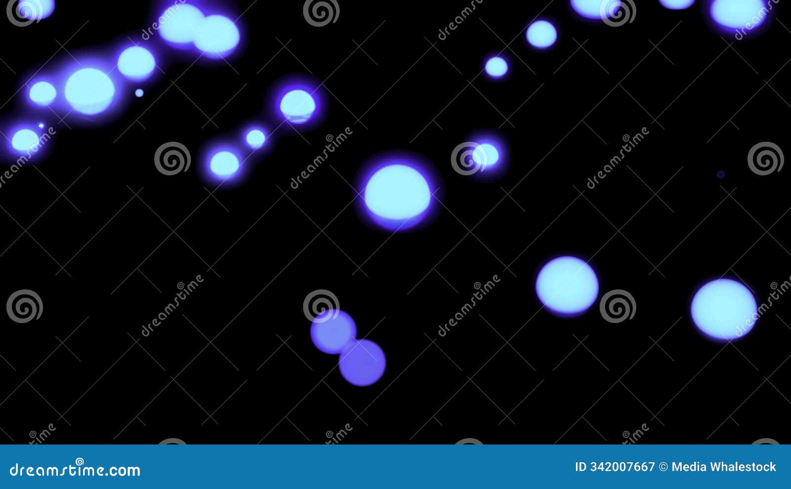 Blinking Colorful Spots with Soft Light on a Black Background. Design ...