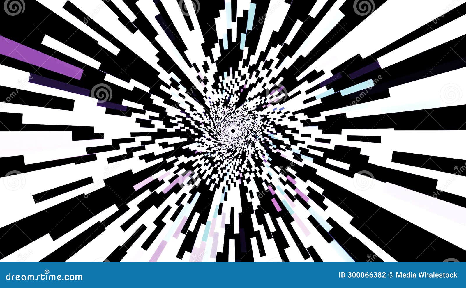 Blinking Glowing Lines Creating Effect of Way or Tunnel. Design ...