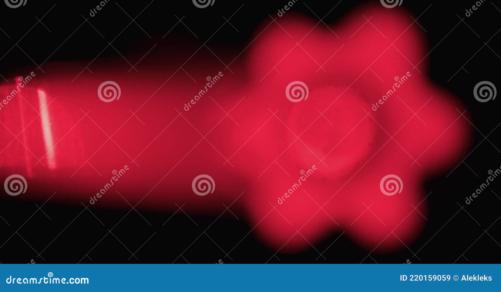 Blinking Light in the Shape of a Blurry Star. Beautiful Blinking and ...