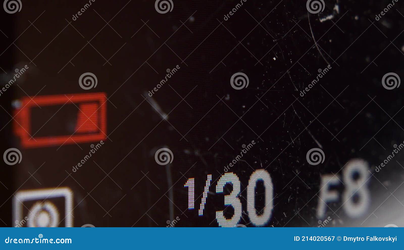 Blinking Question Mark on LCD Camera Display Stock Video - Video of ...