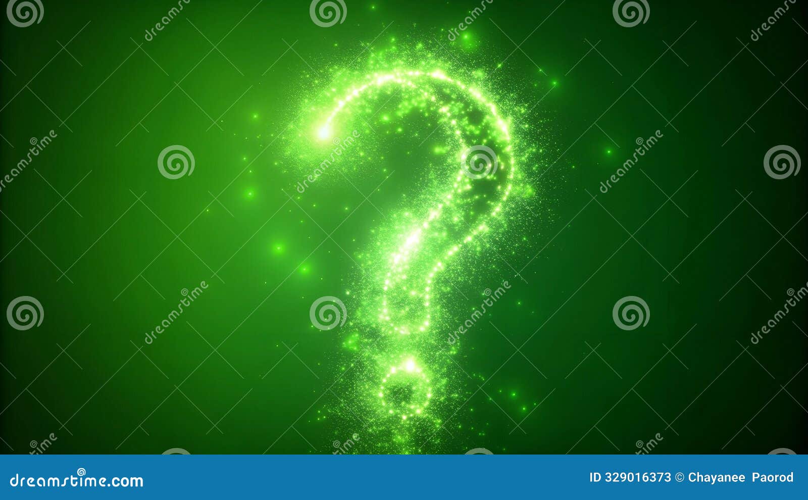 Blinking Question Mark Particle Bounce: Attention-Grabbing Green Screen ...