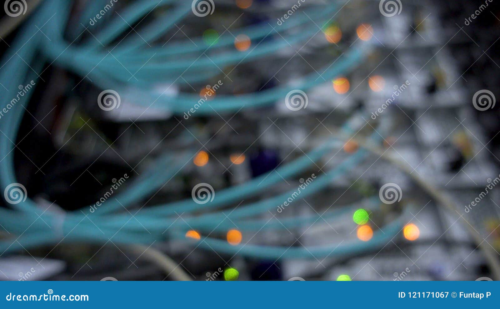 Blinking Server and Datacenter Lights. Internet Optical Servers ...