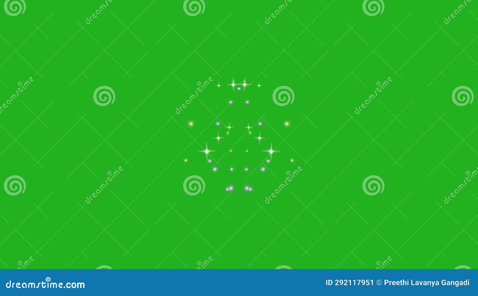 Blinking Stars in the Form of STAR on Green Screen Stock Video - Video ...