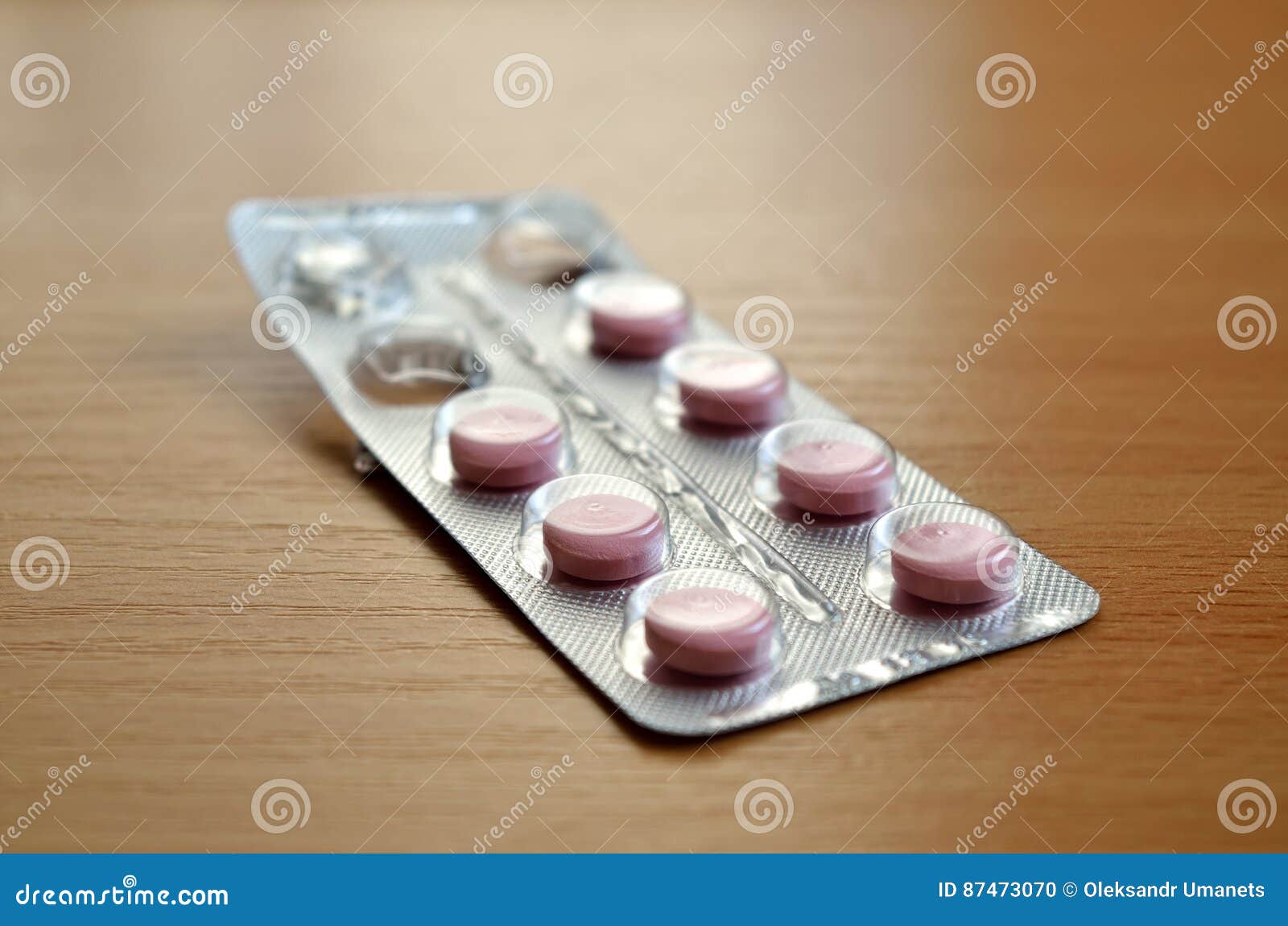 Blister with Medicaments in Tablet Form on the Table Stock Photo ...