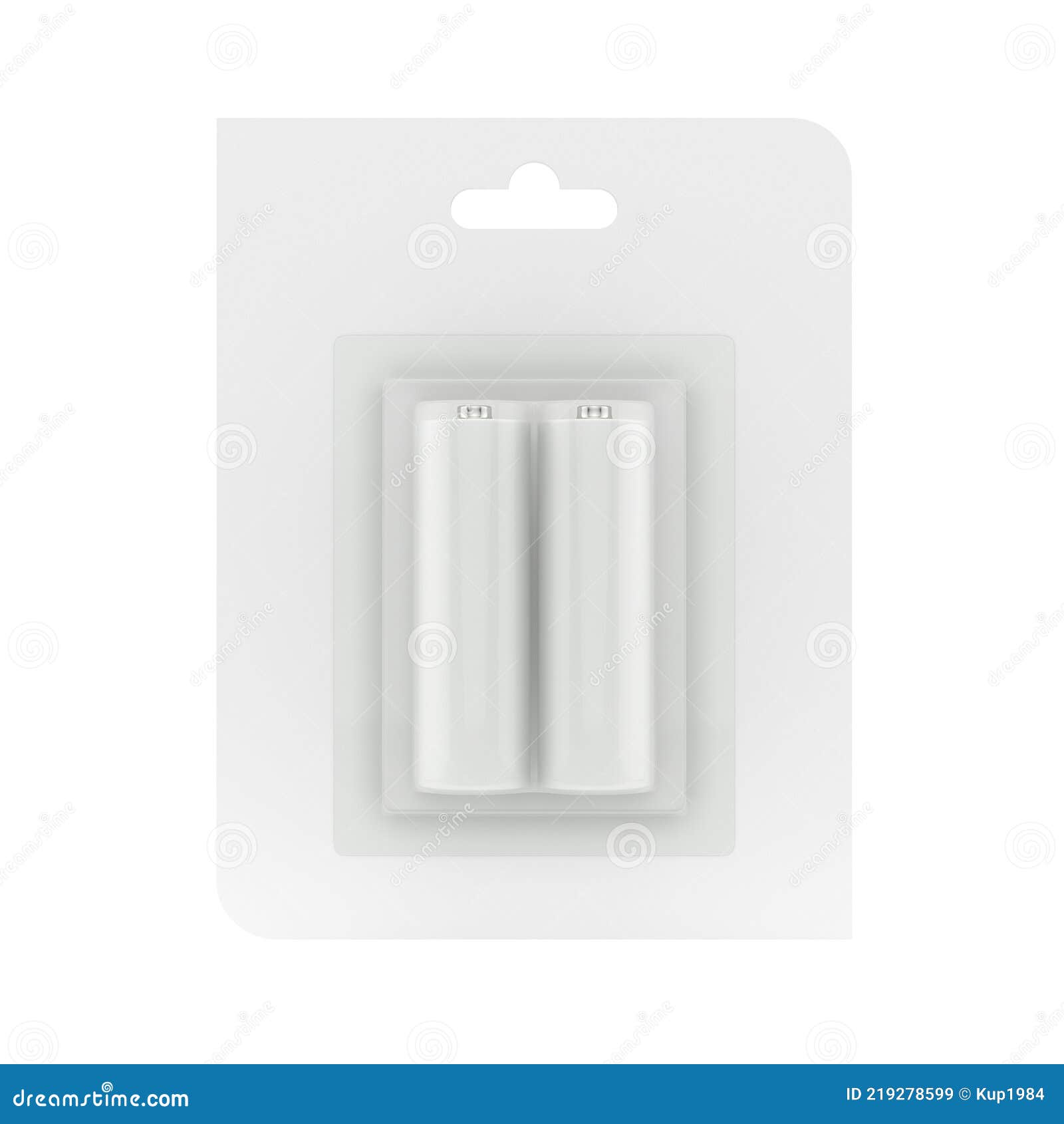 AA Batteries In Front Closeup View On White Background. AA Battery ...