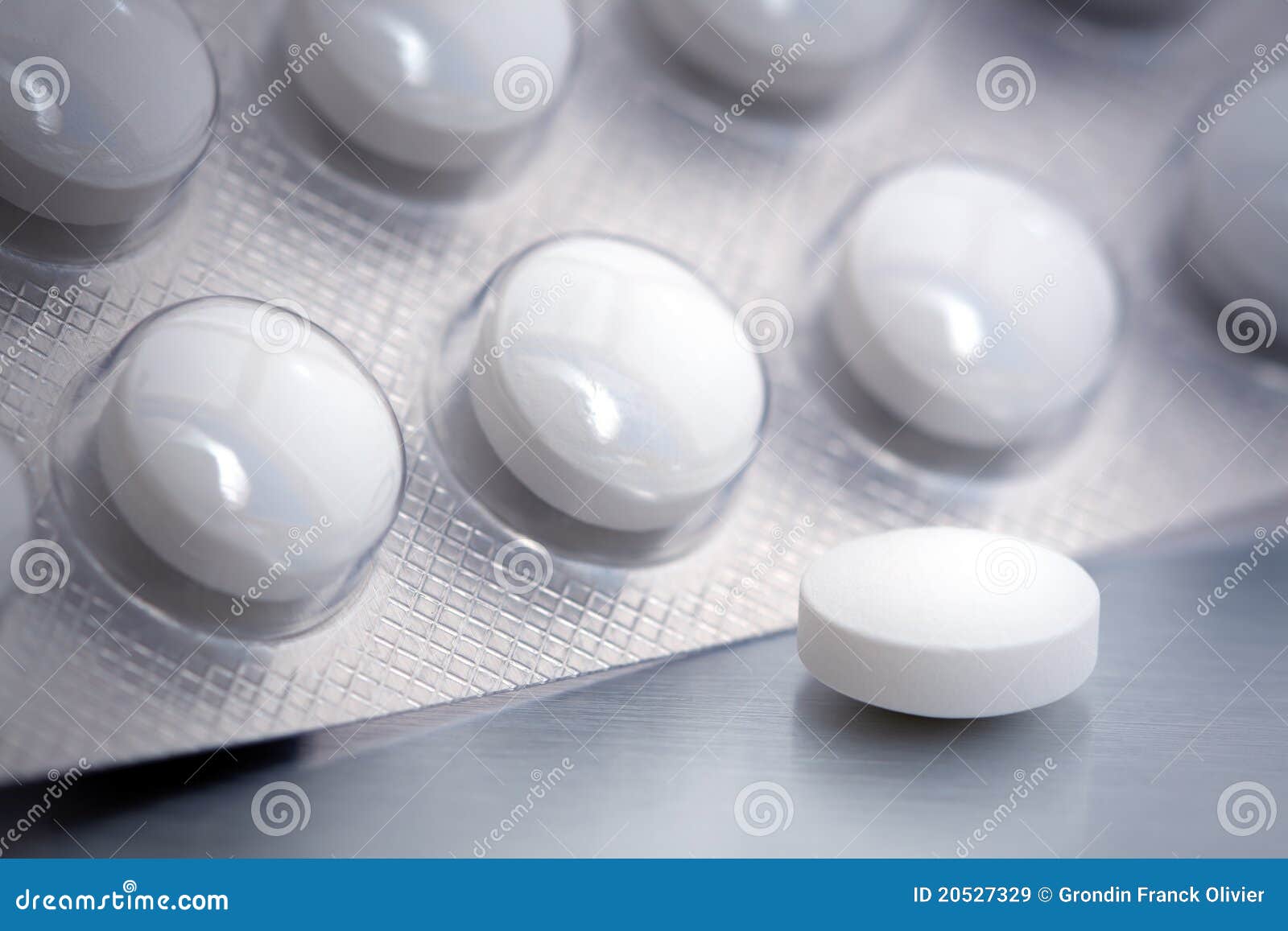 Blister Pack White Pills stock image. Image of dose, healthcare - 20527329