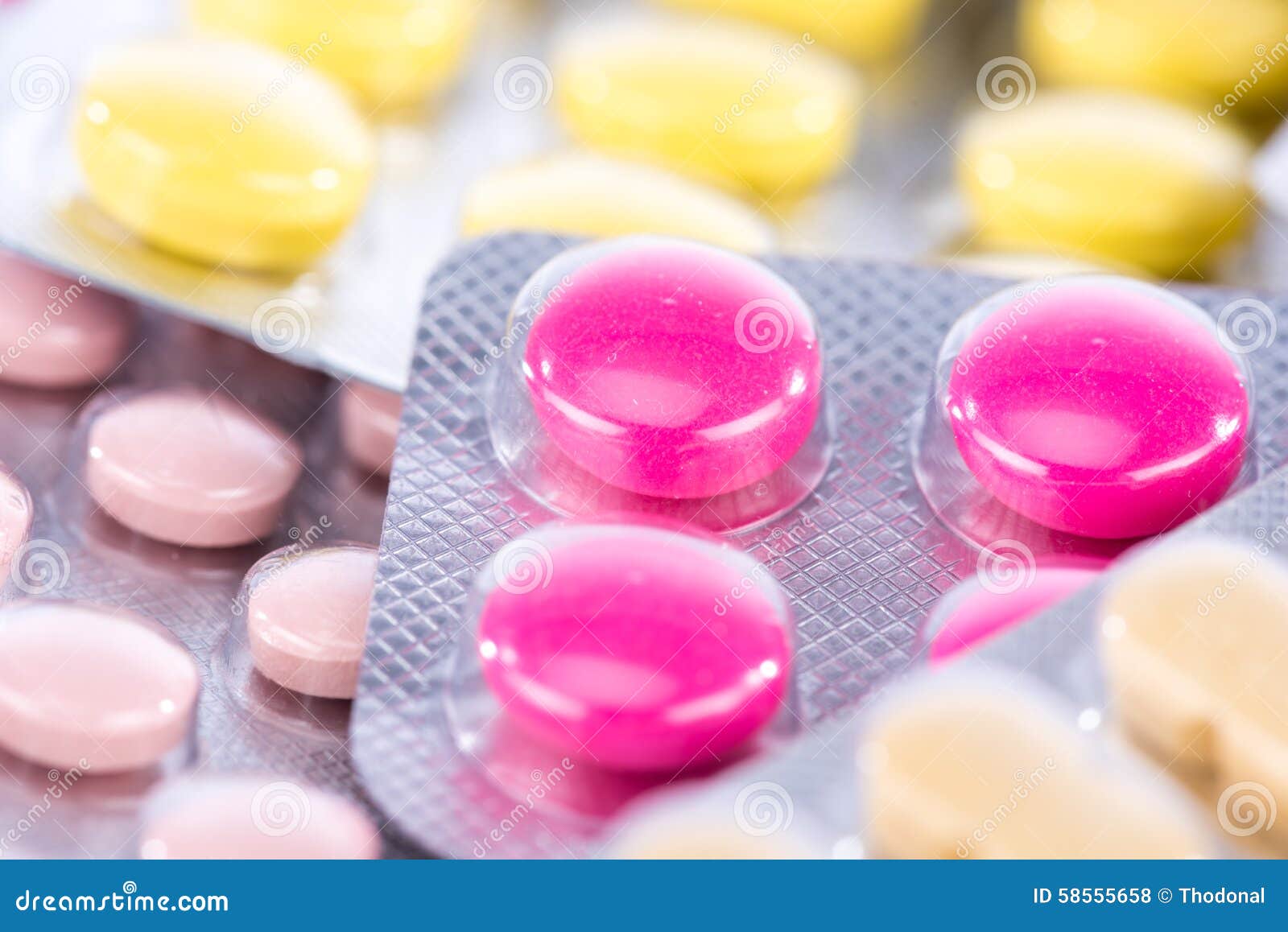 Blister of Pharmaceutical Pills Stock Photo - Image of medicine ...