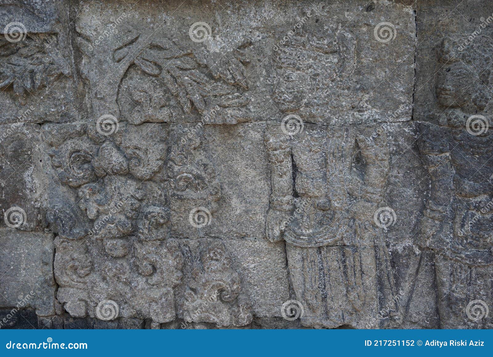 Blitar, East Java, Indonesia - April 25th, 2021 : Ancient Relief on the ...
