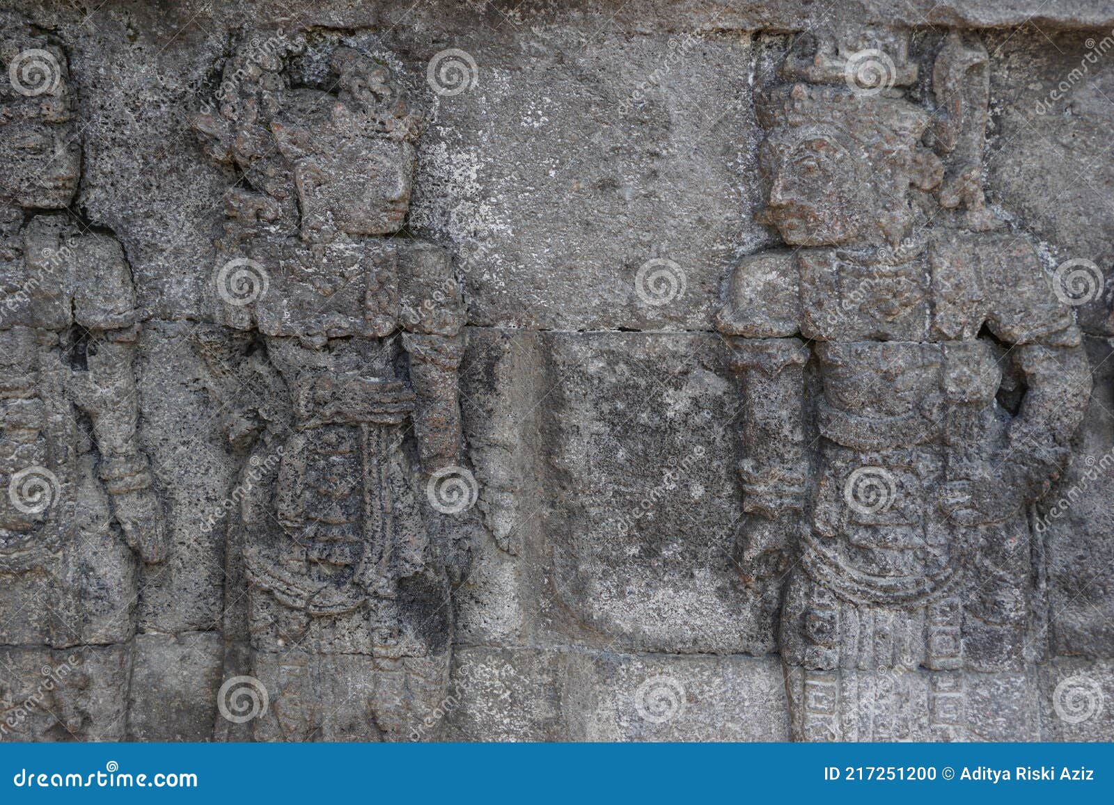 Blitar, East Java, Indonesia - April 25th, 2021 : Ancient Relief on the ...