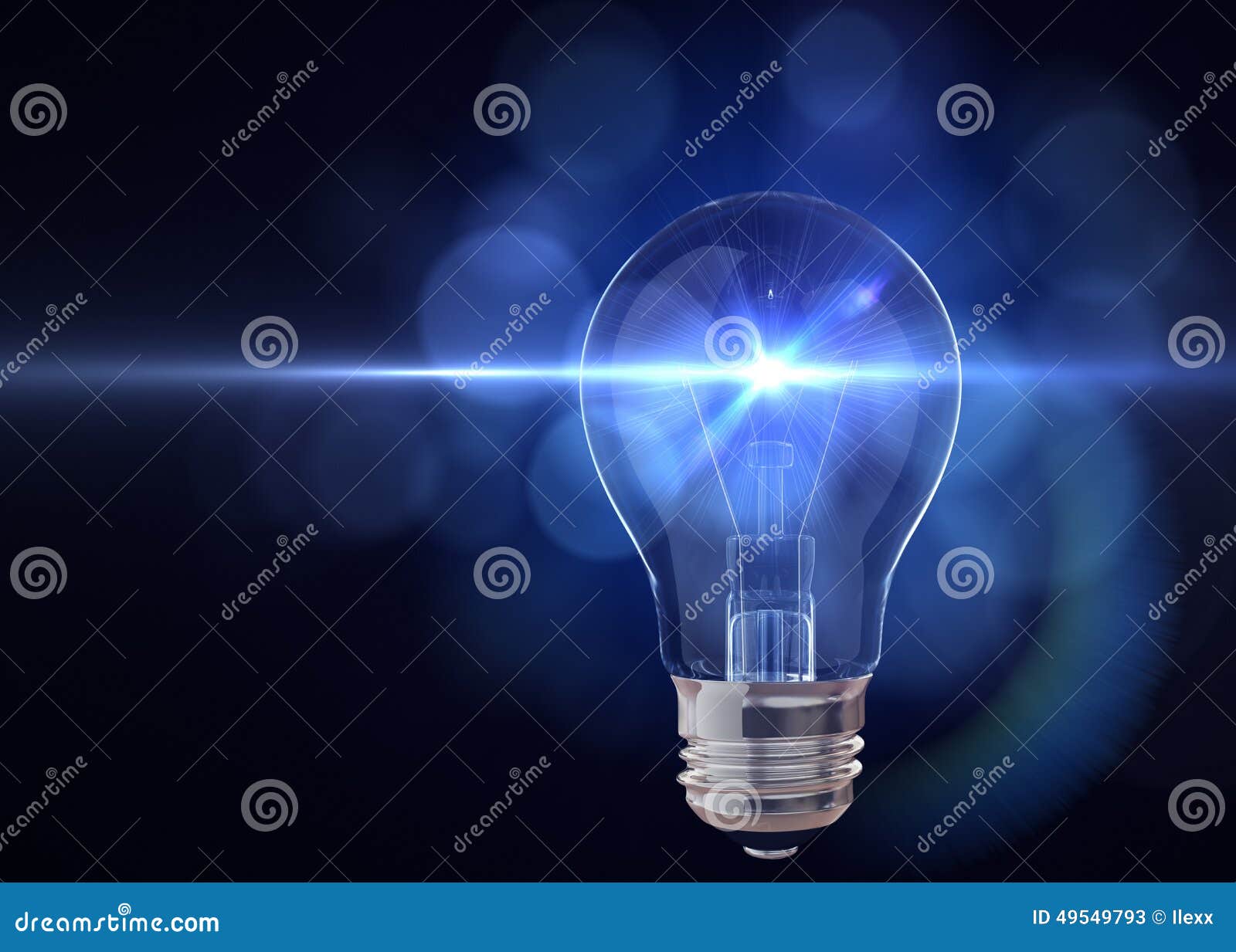 Blitz der Idee stock abbildung. Illustration von idee - 49549793