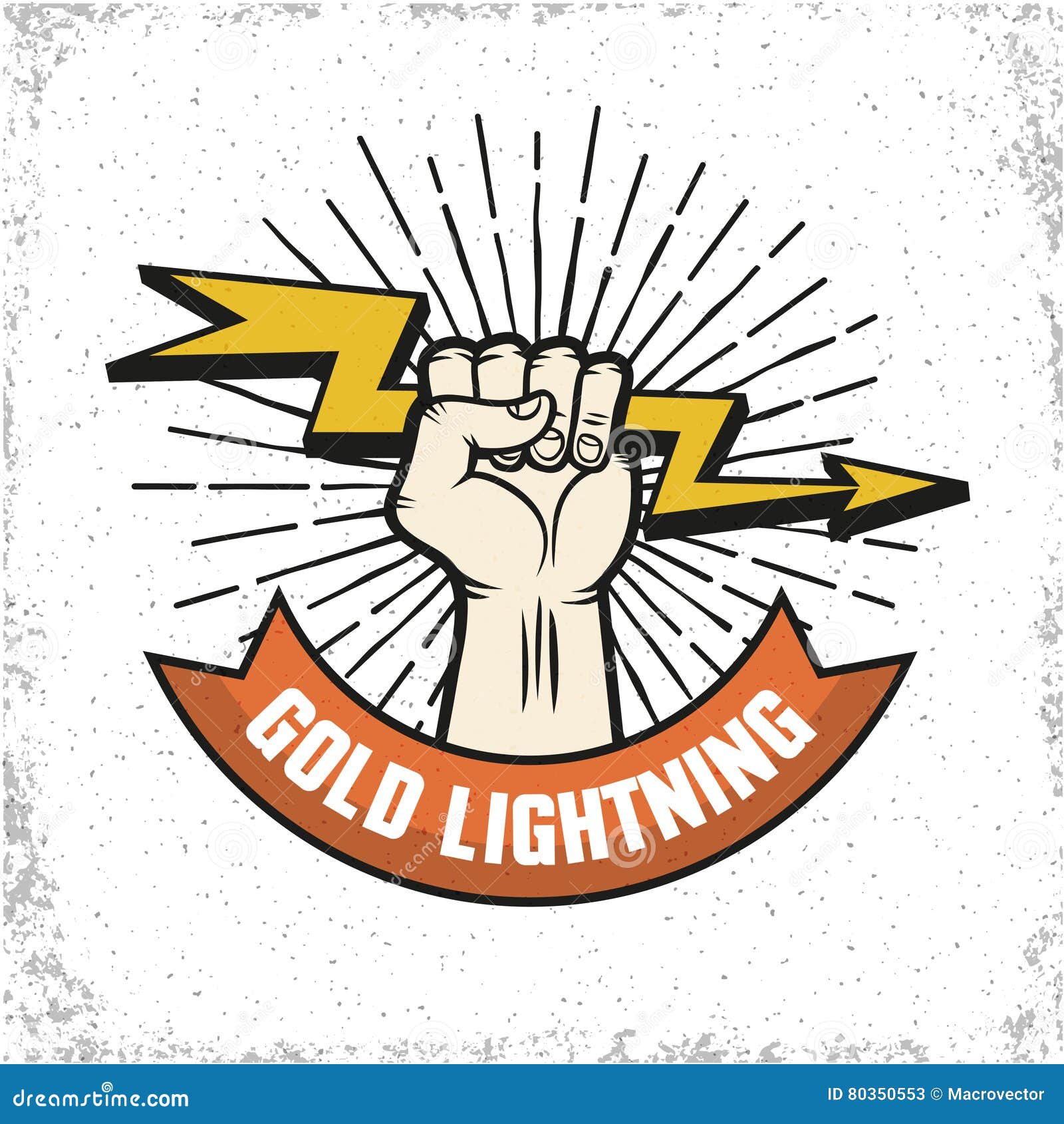 Blitz Logo Emblem vektor abbildung. Illustration von frech - 80350553