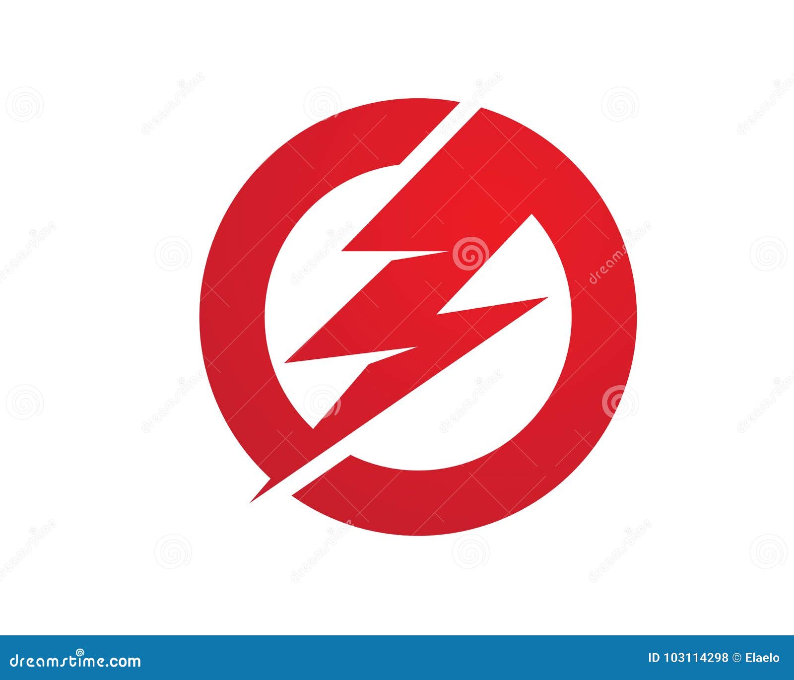 Blitzlogoschablone vektor abbildung. Illustration von historisch ...