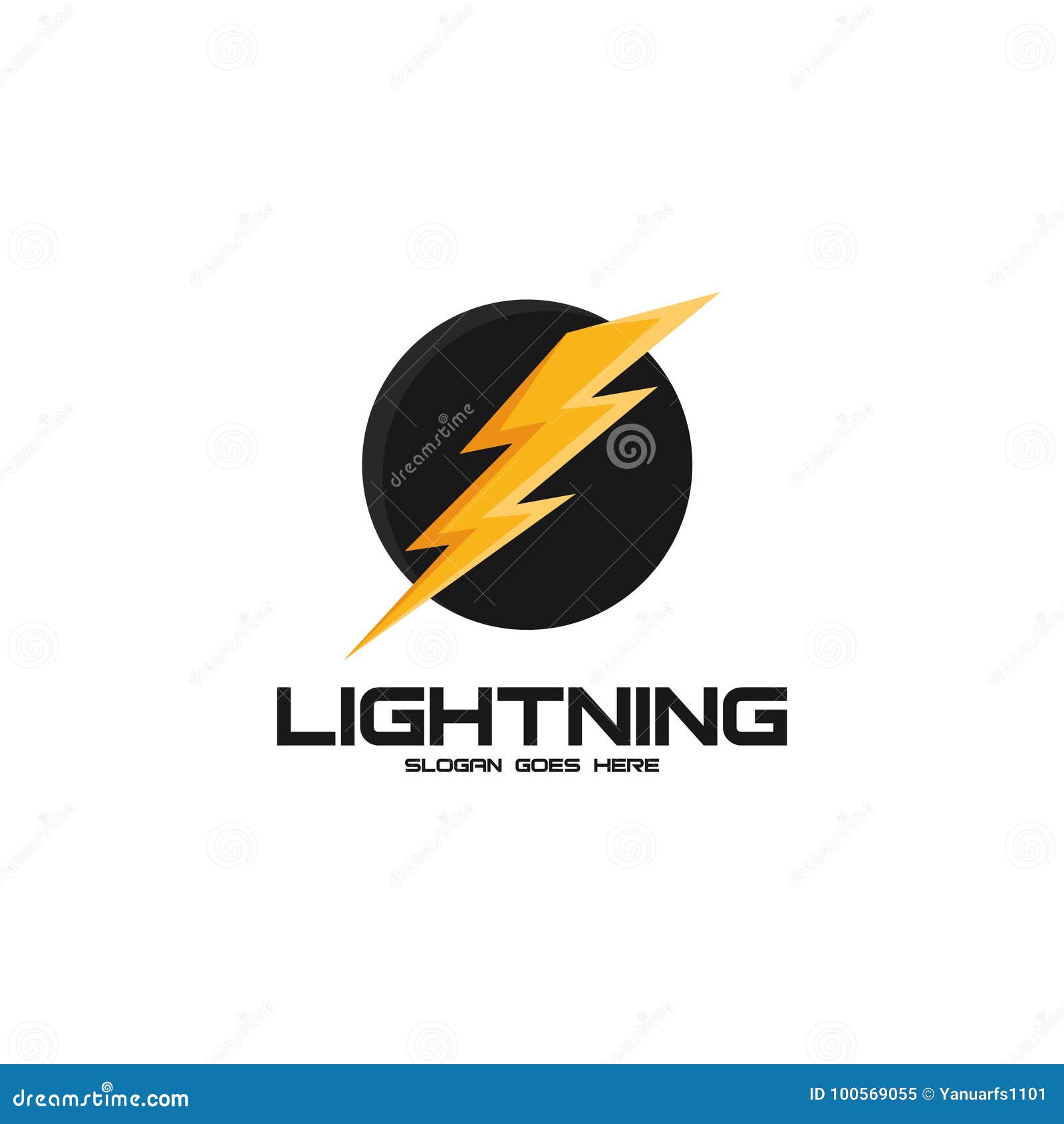 Blixt Logo Vector Art vektor illustrationer. Illustration av romb ...