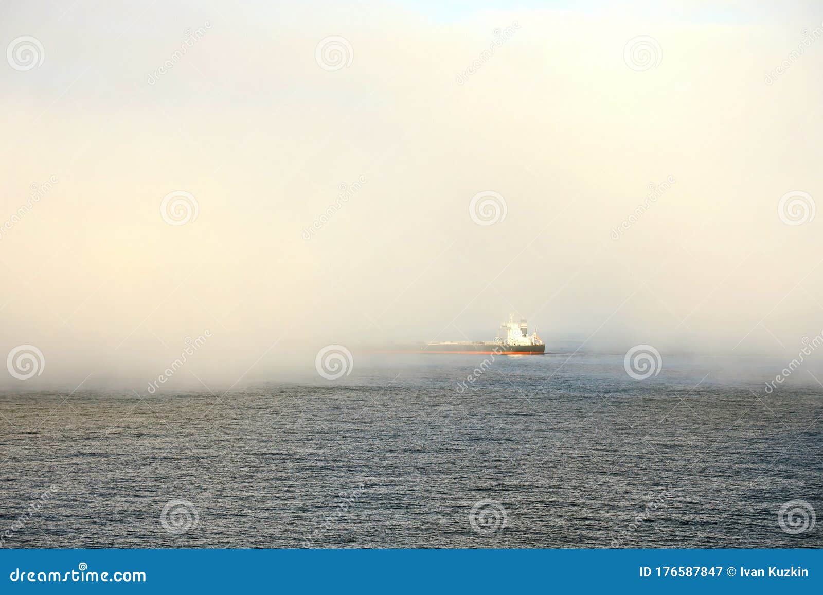 Blizzard and Snow on the Deck of a Ship in the Pacific Ocean. Stock ...