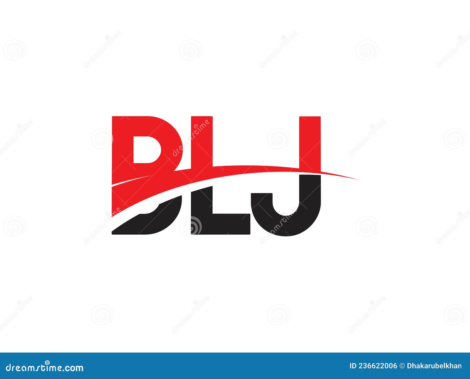 BLJ Letter Initial Logo Design Vector Illustration Stock Vector ...