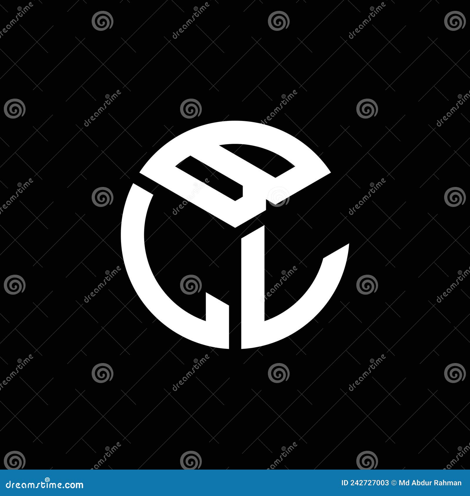 BLL Letter Logo Design on Black Background. BLL Creative Initials ...