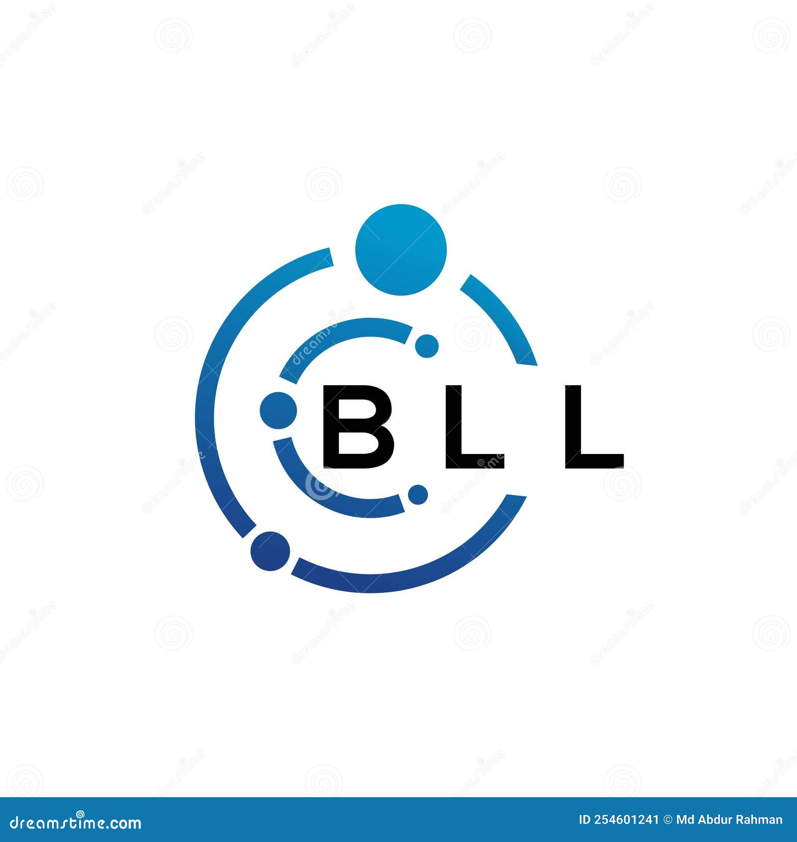 BLL Letter Logo Design on White Background. BLL Creative Initials ...