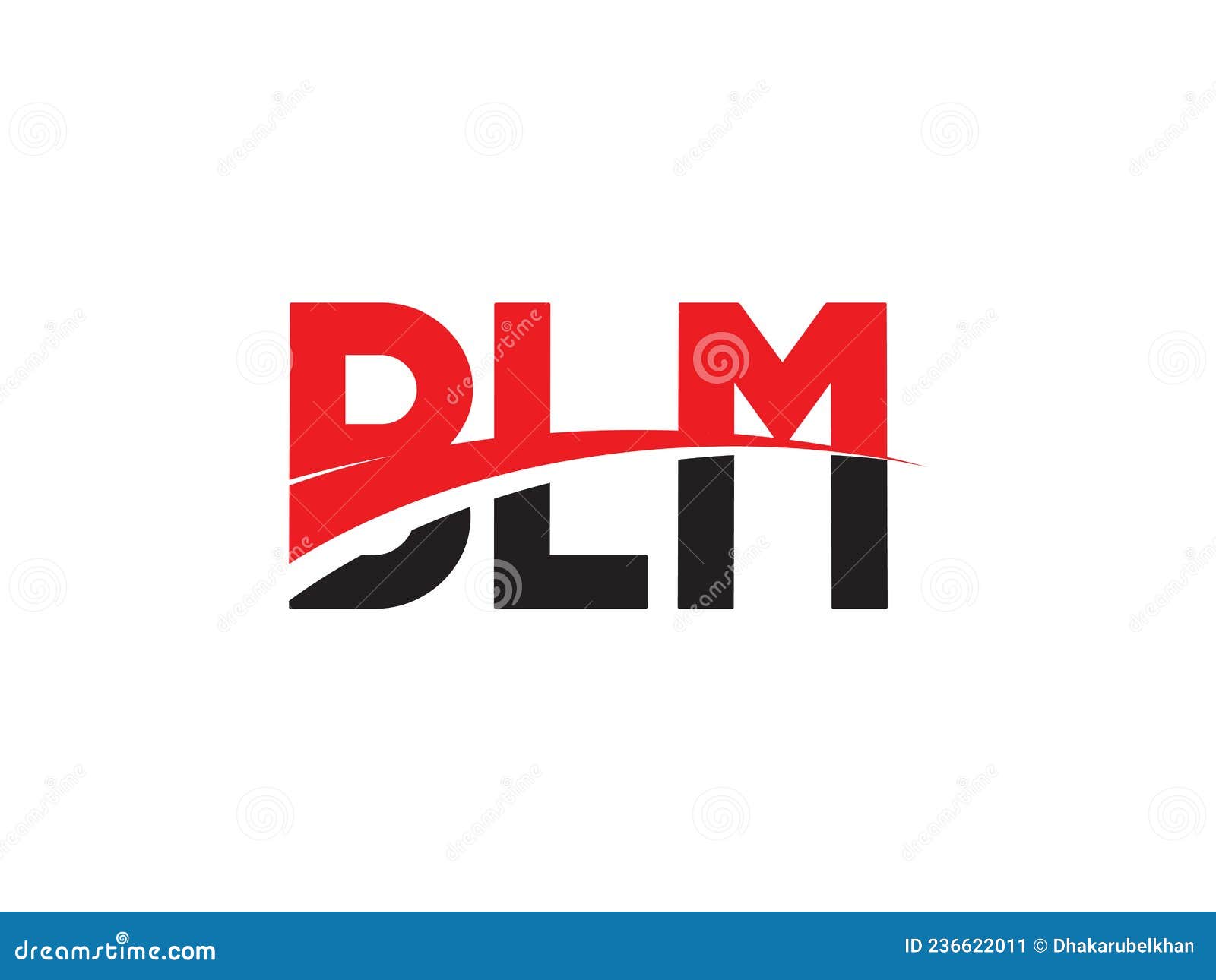 BLM Letter Initial Logo Design Vector Illustration Stock Vector ...