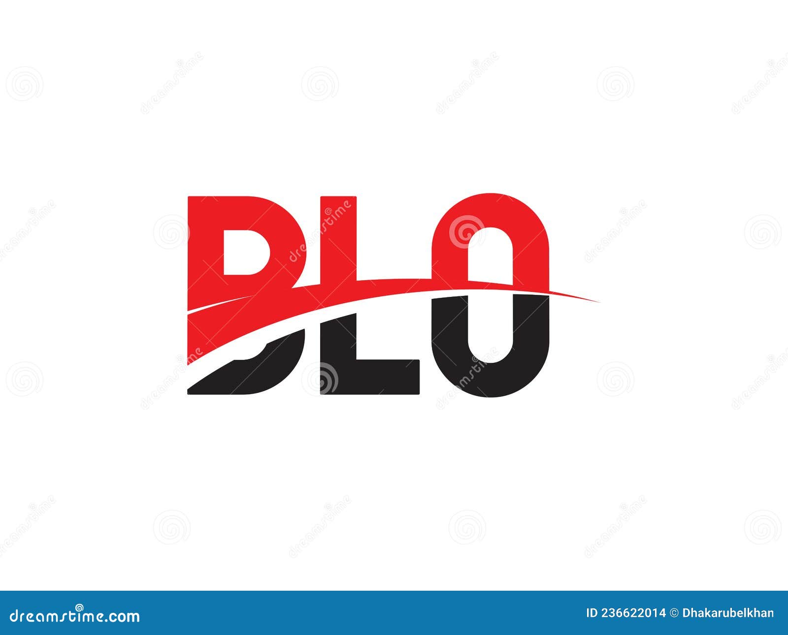 BLO Letter Initial Logo Design Vector Illustration Stock Vector ...