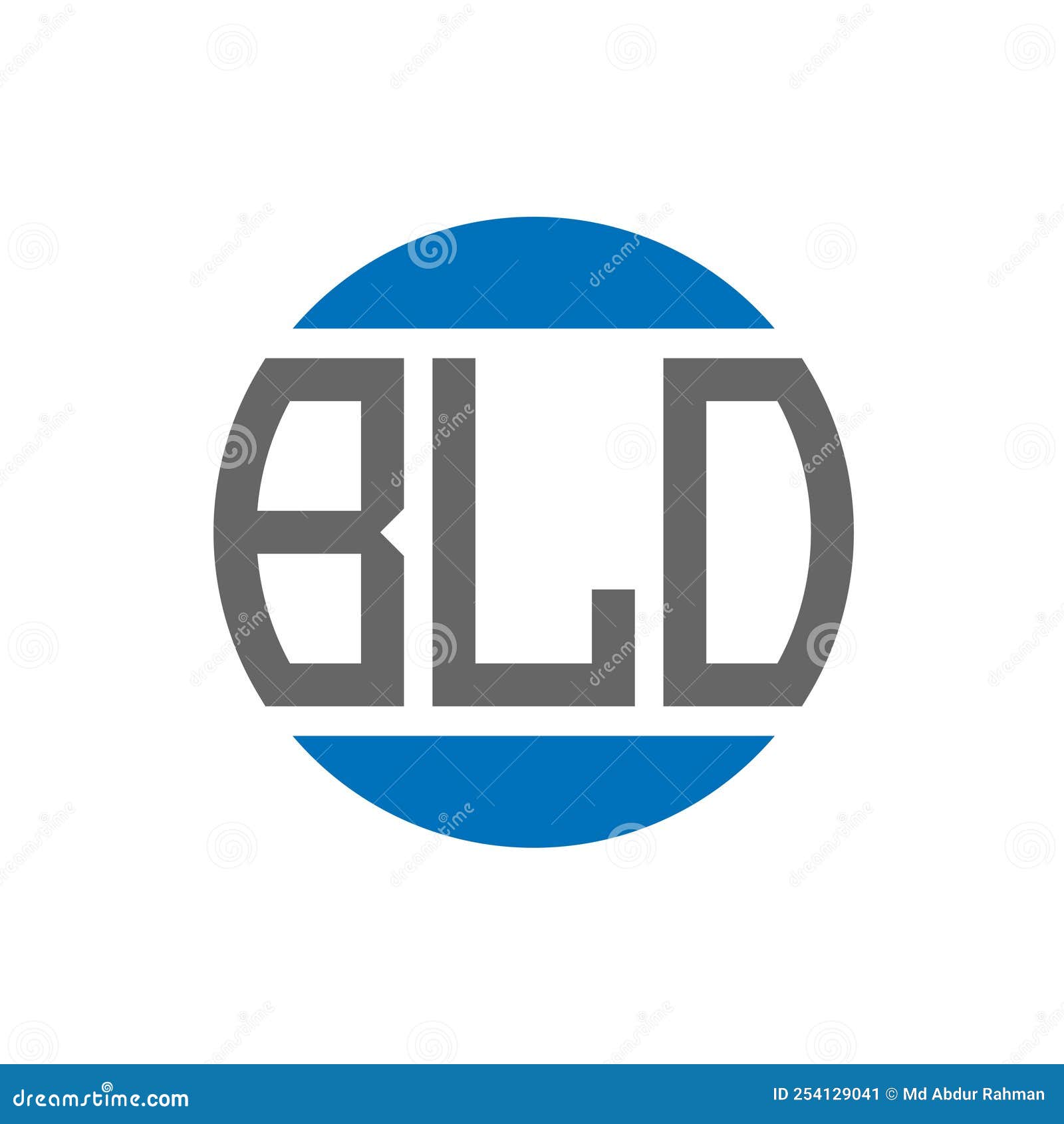 Blo Letter Logo Design On White Background Blo Creative Initials