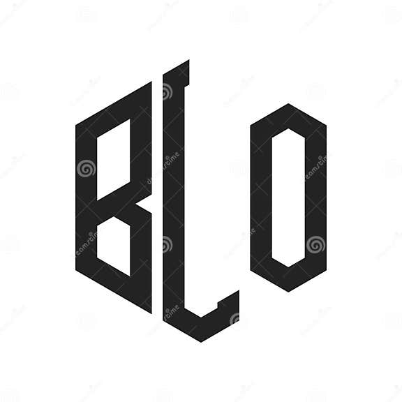 BLO Logo Design. Initial Letter BLO Monogram Logo Using Hexagon Shape ...