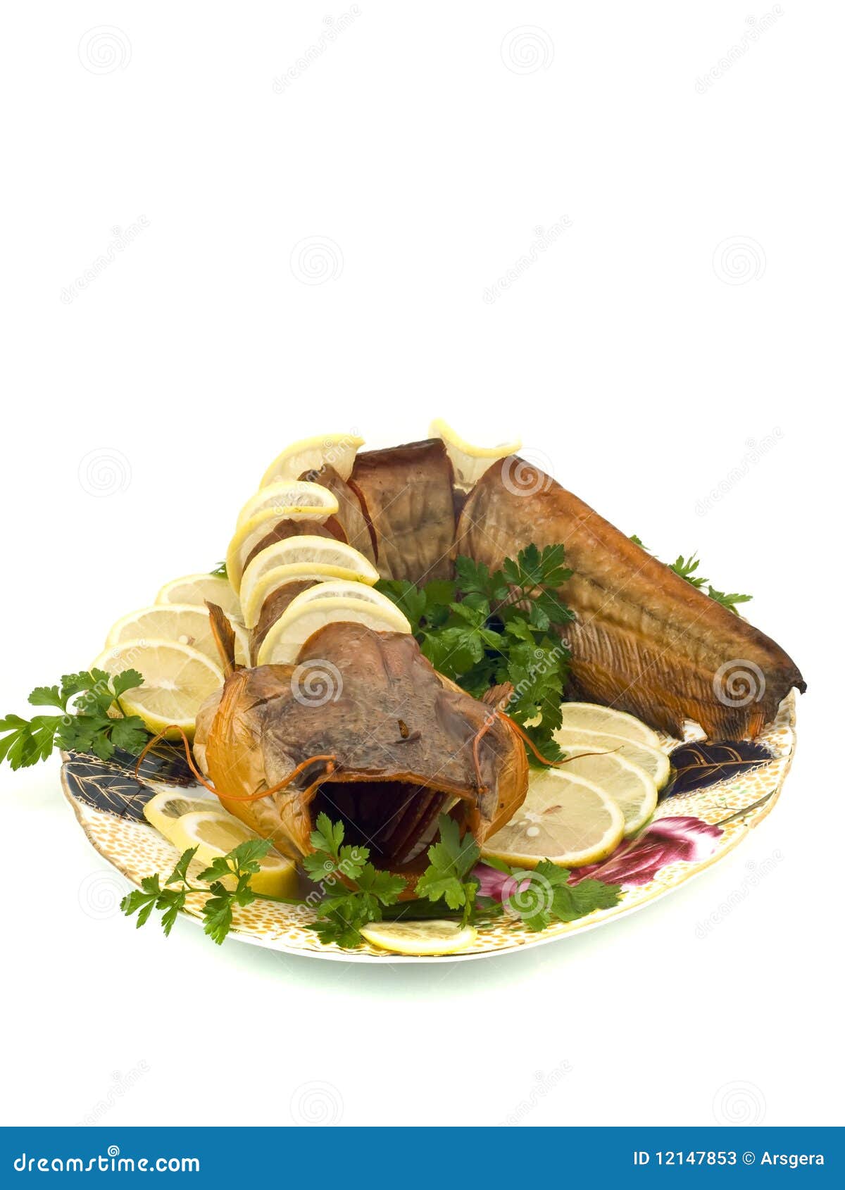Bloated Fresh-water Catfish on Plate Stock Image - Image of healthy ...