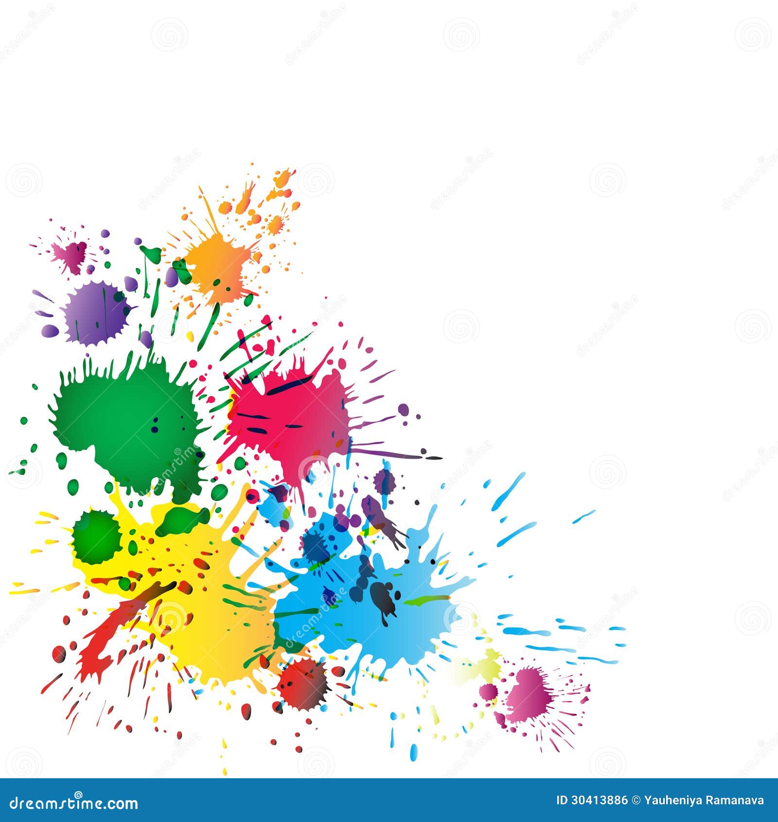 BLOB brush Spots brushes stock vector. Illustration of color - 30413886