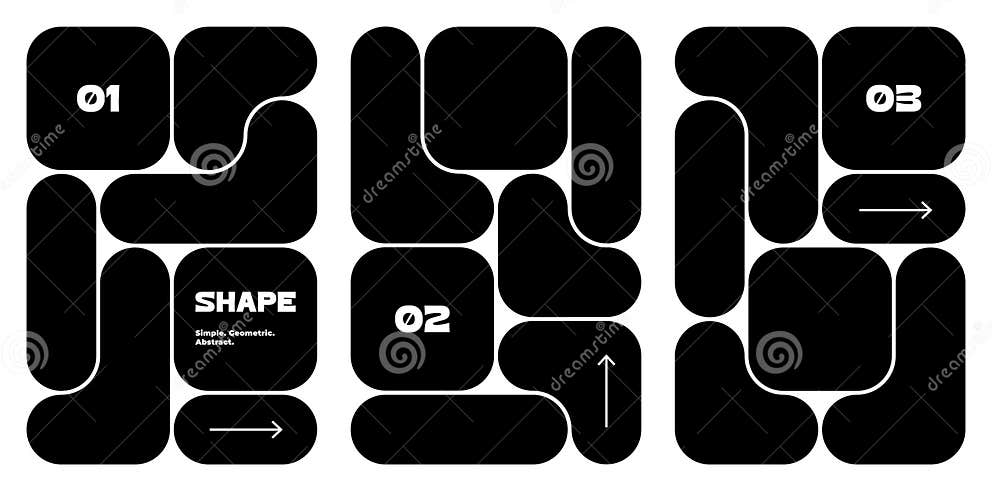 Blob and Bubble Shape Pattern. Geometric Background Design Stock Vector ...