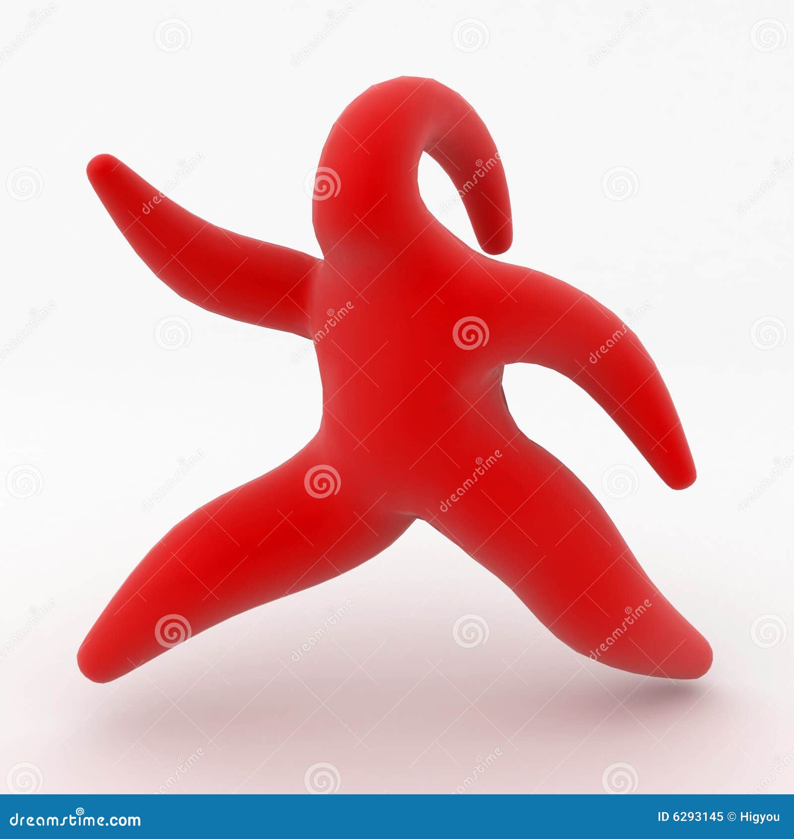 Blob Figure, Running stock illustration. Illustration of cutout - 6293145