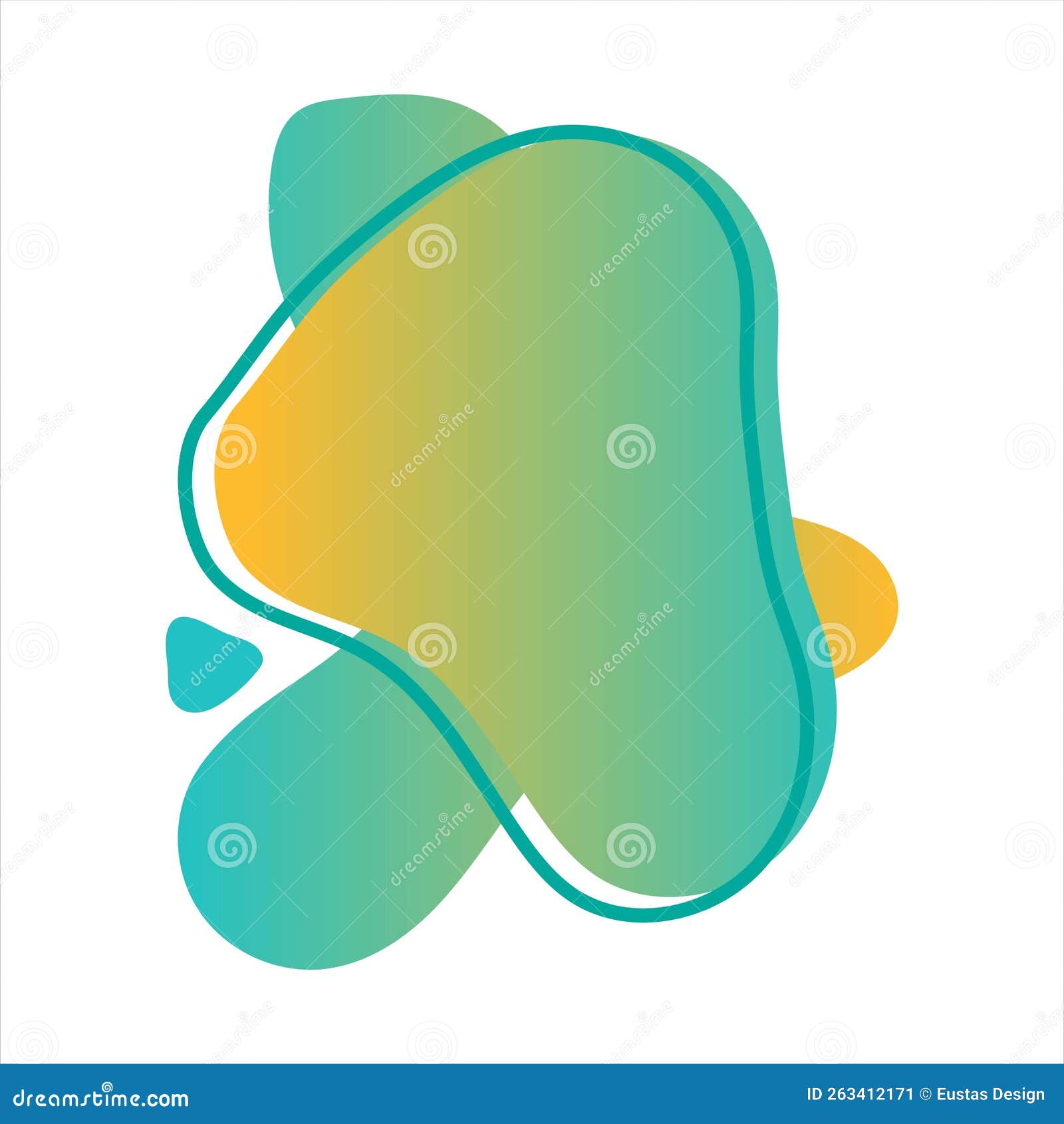 Blob Gradient Vector for Template Stock Vector - Illustration of orange ...