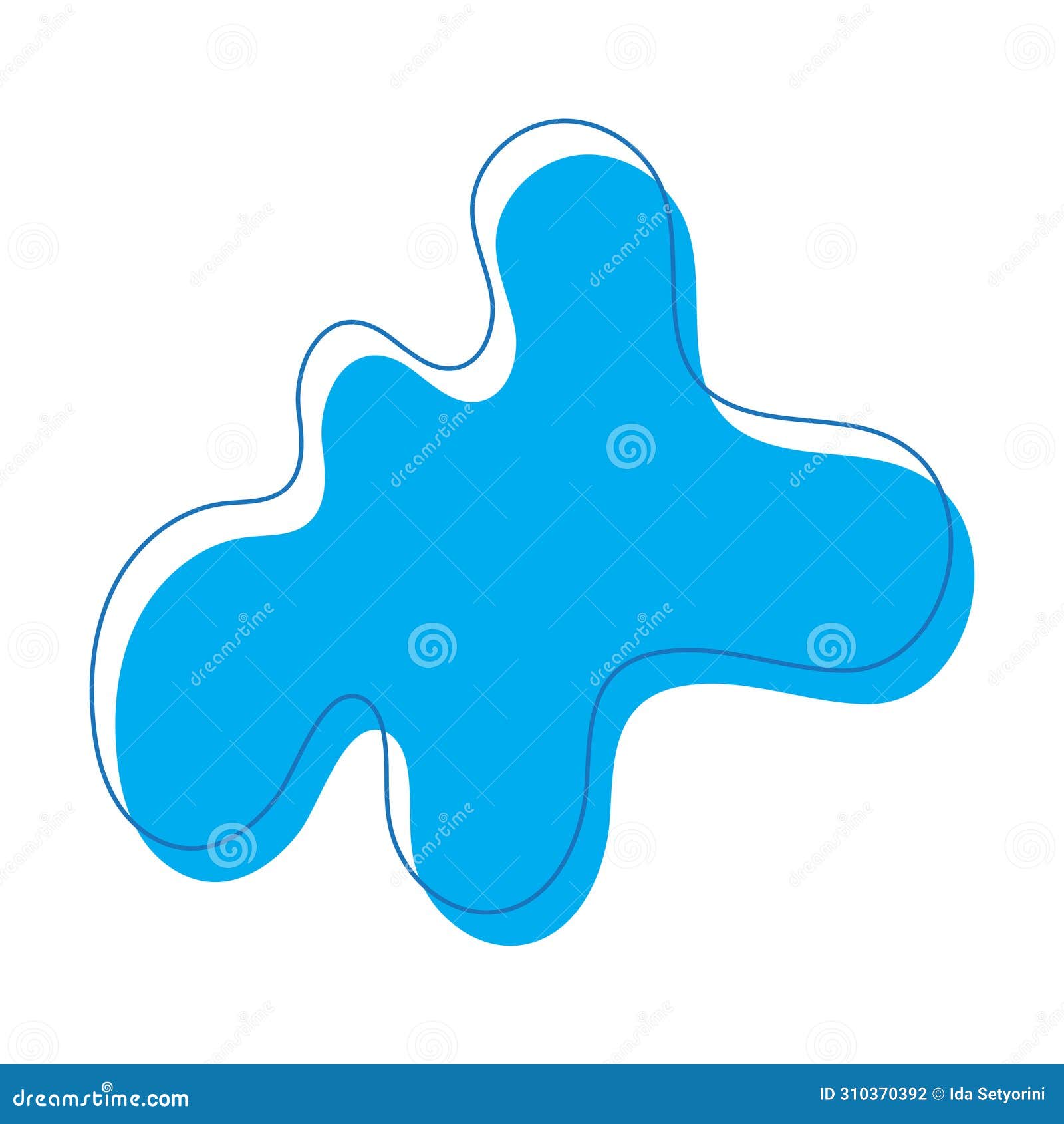Blob icon with five lumps stock illustration. Illustration of icon ...