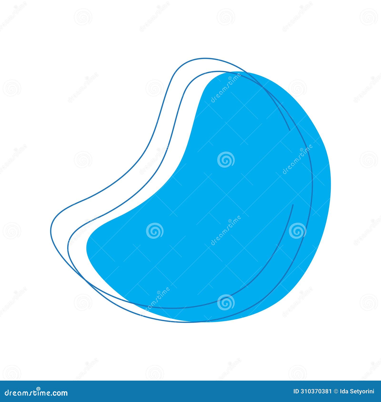 Blob icon with two bumps stock illustration. Illustration of digital ...