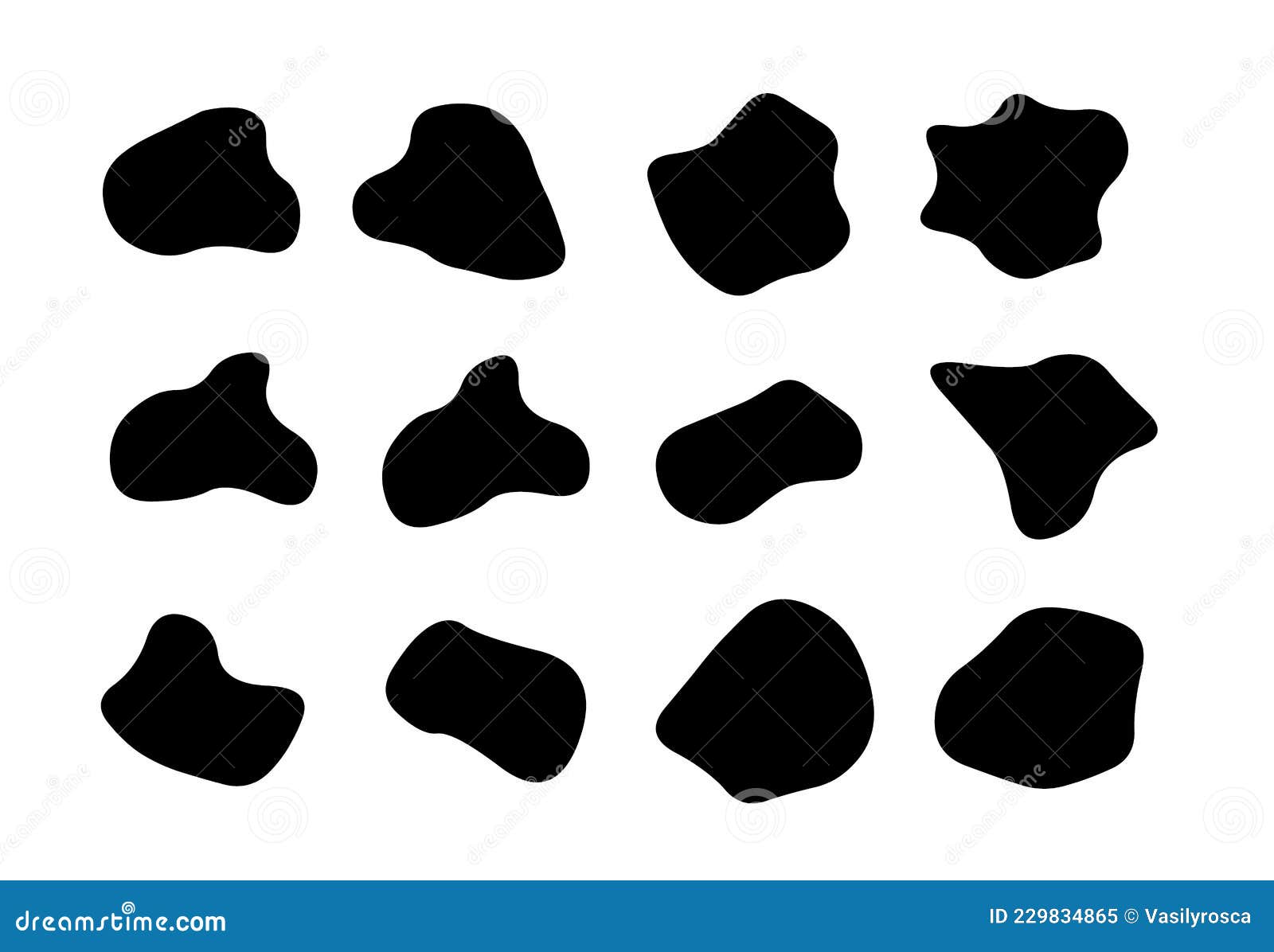 Blob Organic Shape Vector Circle Irregular Random Form. Organic Blob ...